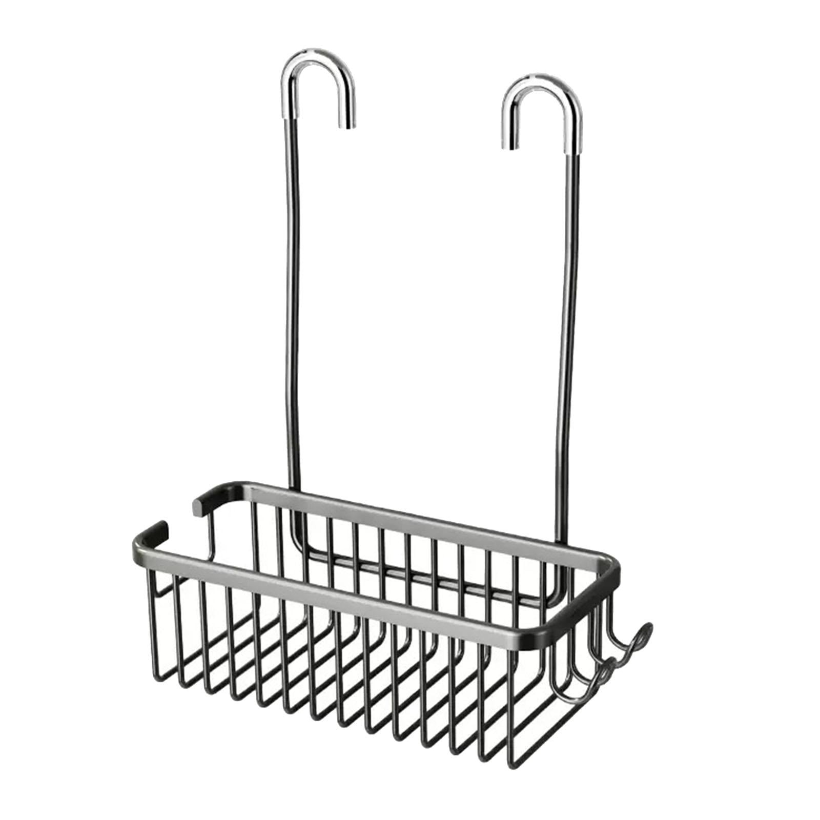 SiaBiced Bathroom Storage Rack Basket Metal Bathroom Organizer Hanging Shower Rack Shower Gray ...