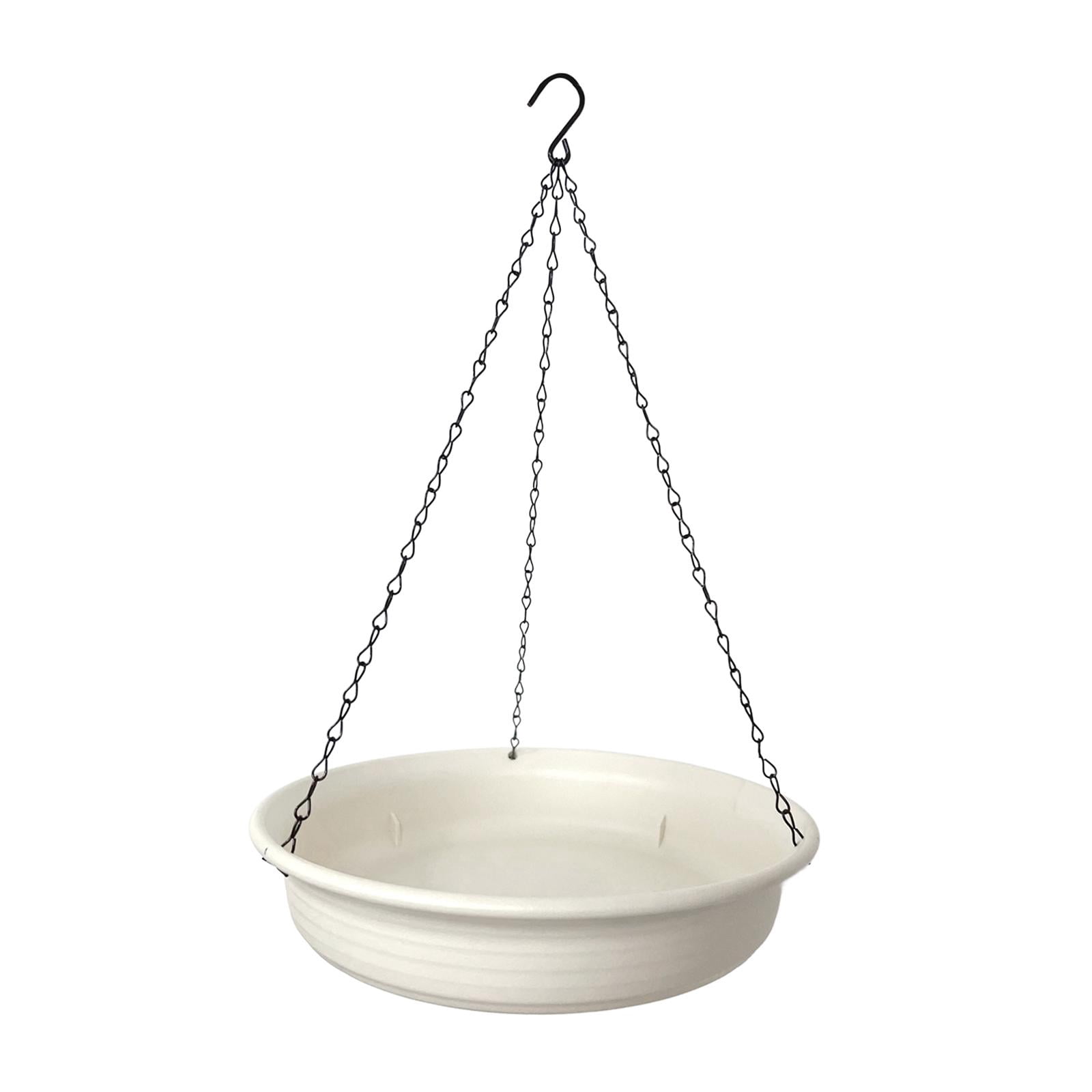 SiaBiced Bird Feeder Dish with Chain Hanging Bird Bath for Outside ...