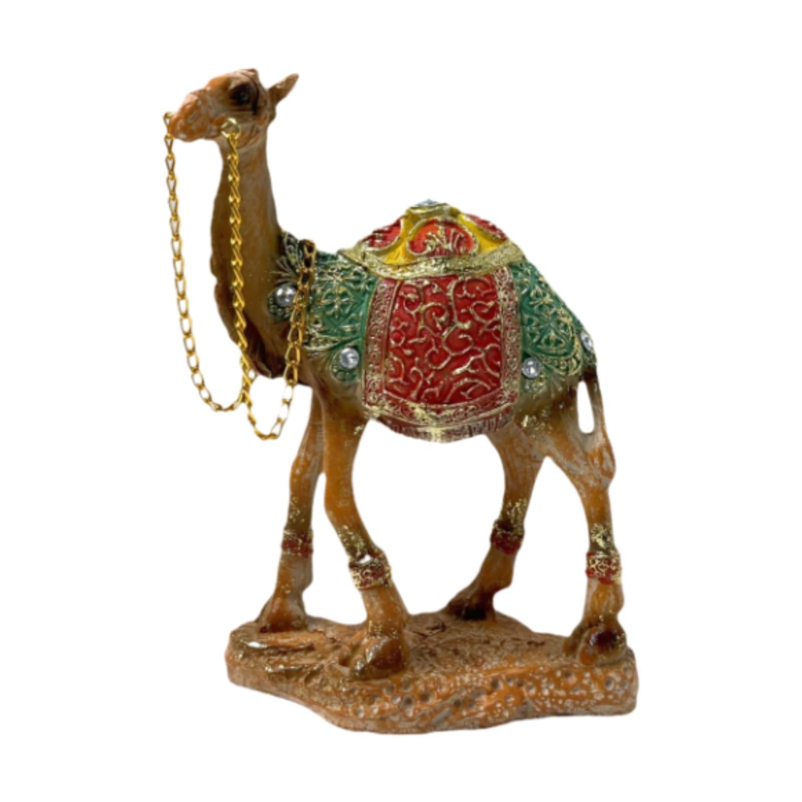 SiaBiced Camel Statue Animal Sculpture Collection Tabletop Ornament for ...
