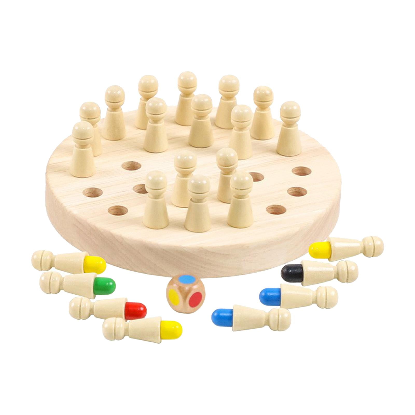 SiaBiced Chess Board Game, Color Memory Chess Matching Sticks ...