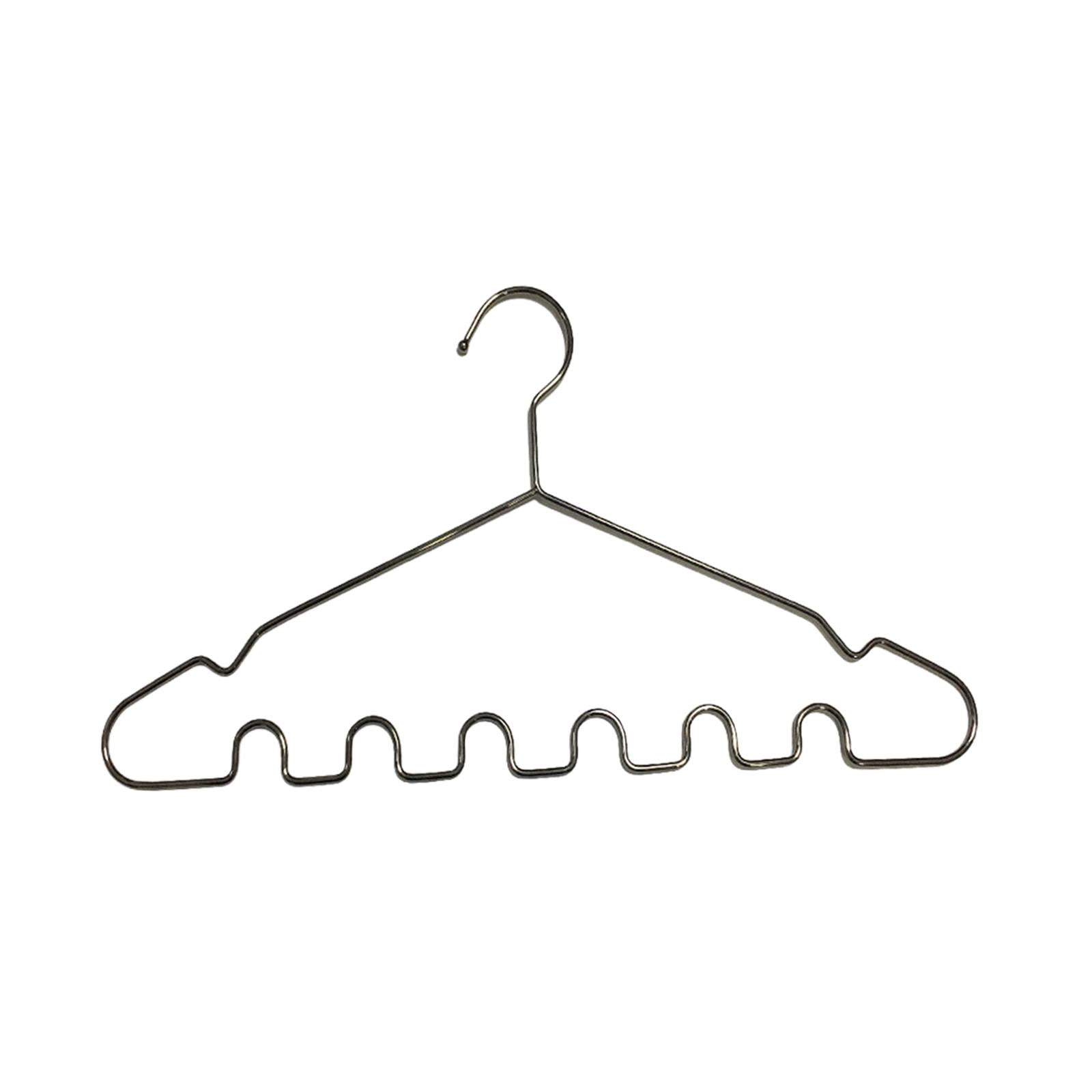 SiaBiced Closet Organizer hanger Saving with Shoulder Grooves Metal ...