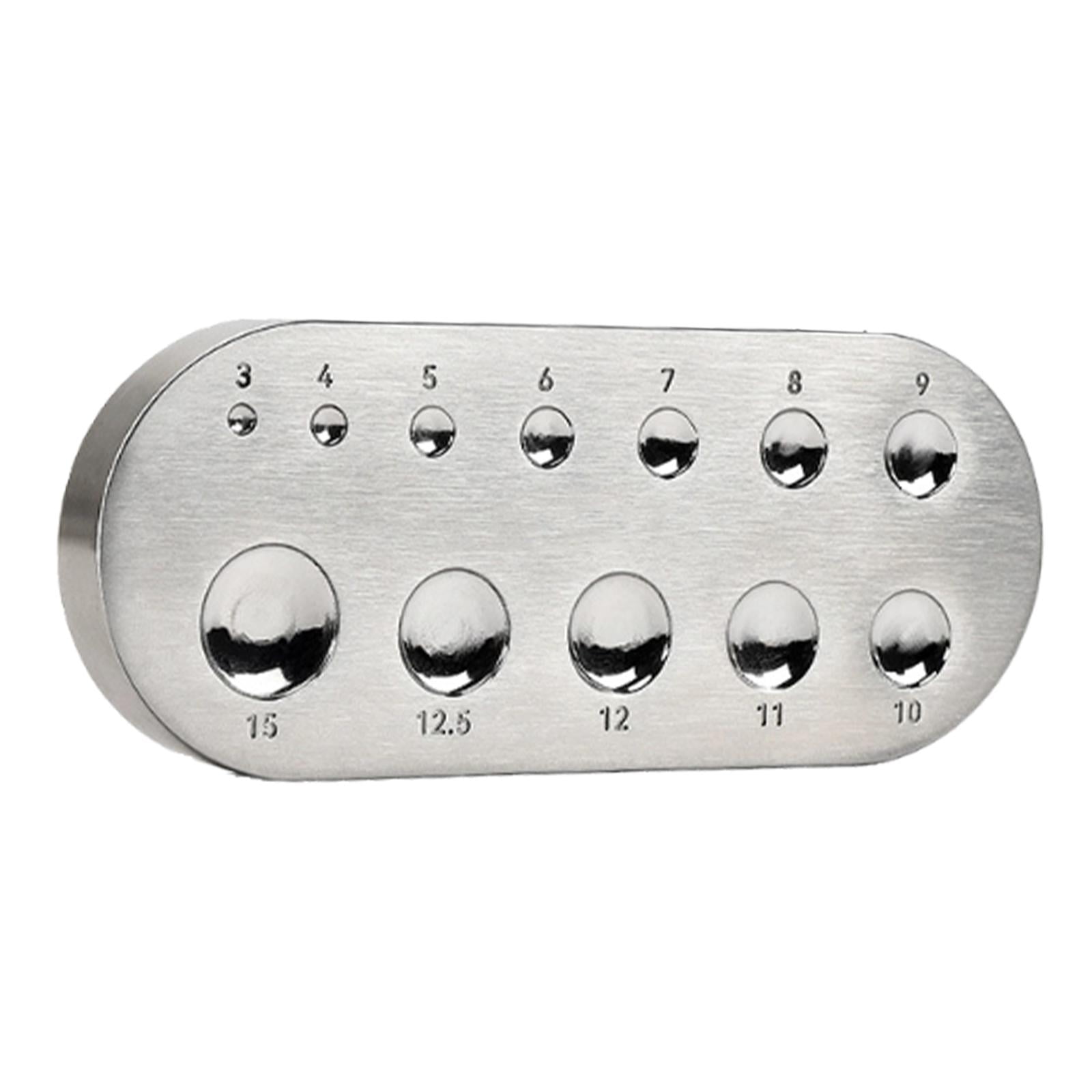 SiaBiced Dapping Doming Block Dapping Block Punch Hole Beginner Leather ...