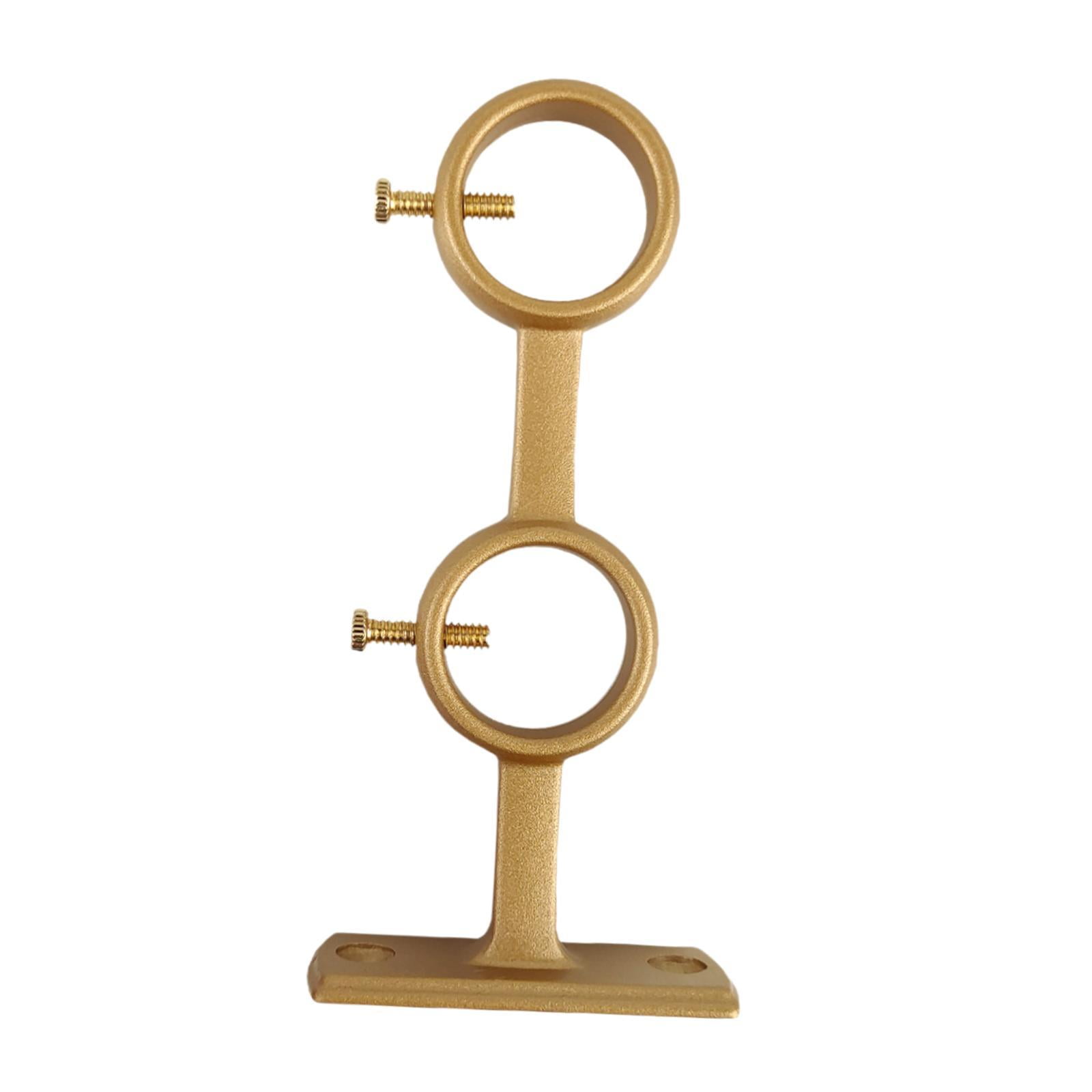 SiaBiced Double Curtain Rod Bracket Replacement Closet Rod Support Wall ...