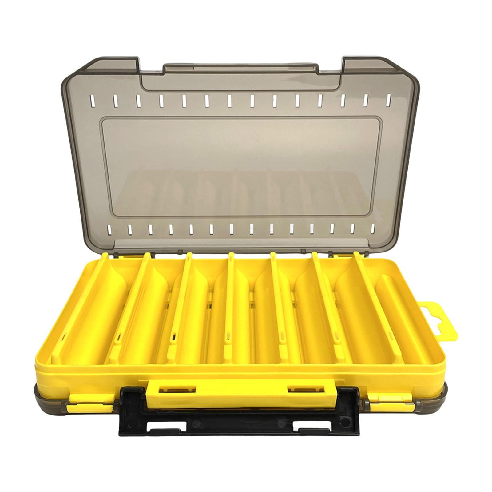 SiaBiced Double Sided Box Organizer Compact with Drain Hole 14 Lures ...