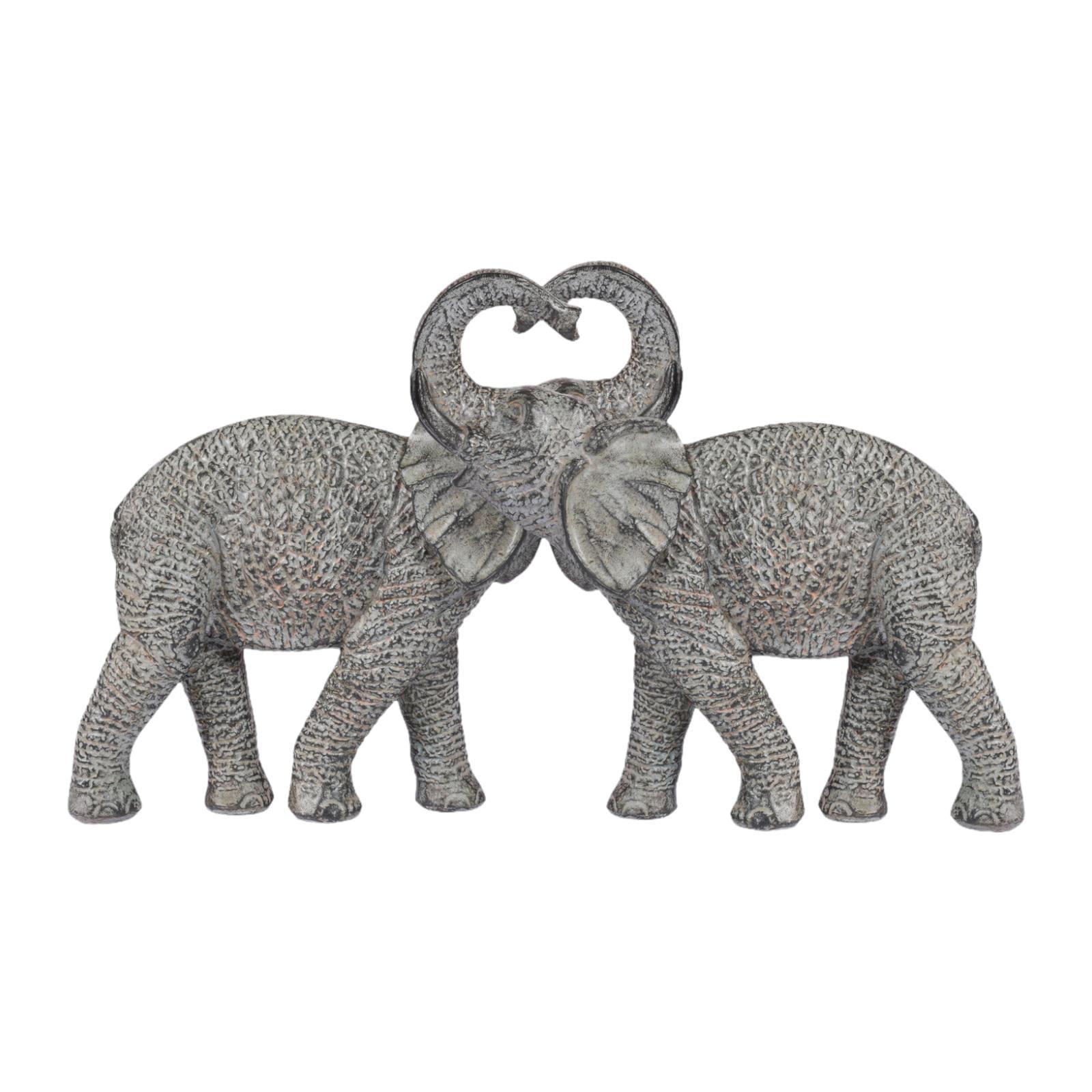 SiaBiced Elephant Statues Ornament Resin Sculpture Housewarming Gift ...
