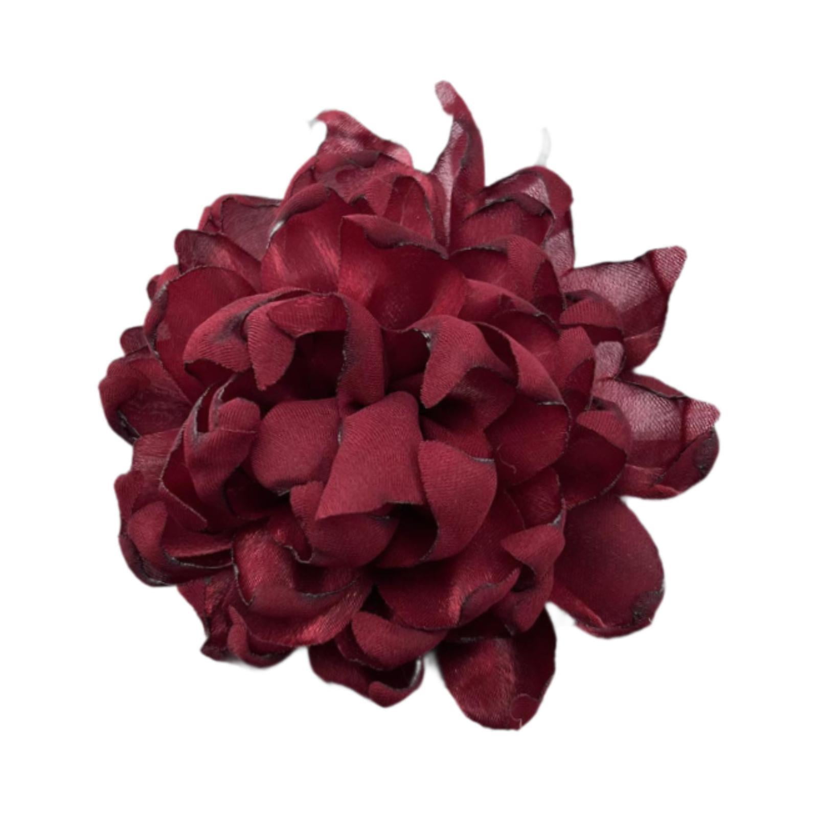 SiaBiced Flower Brooch Elegant for Women Lapel Pin Flower Hair Clip ...