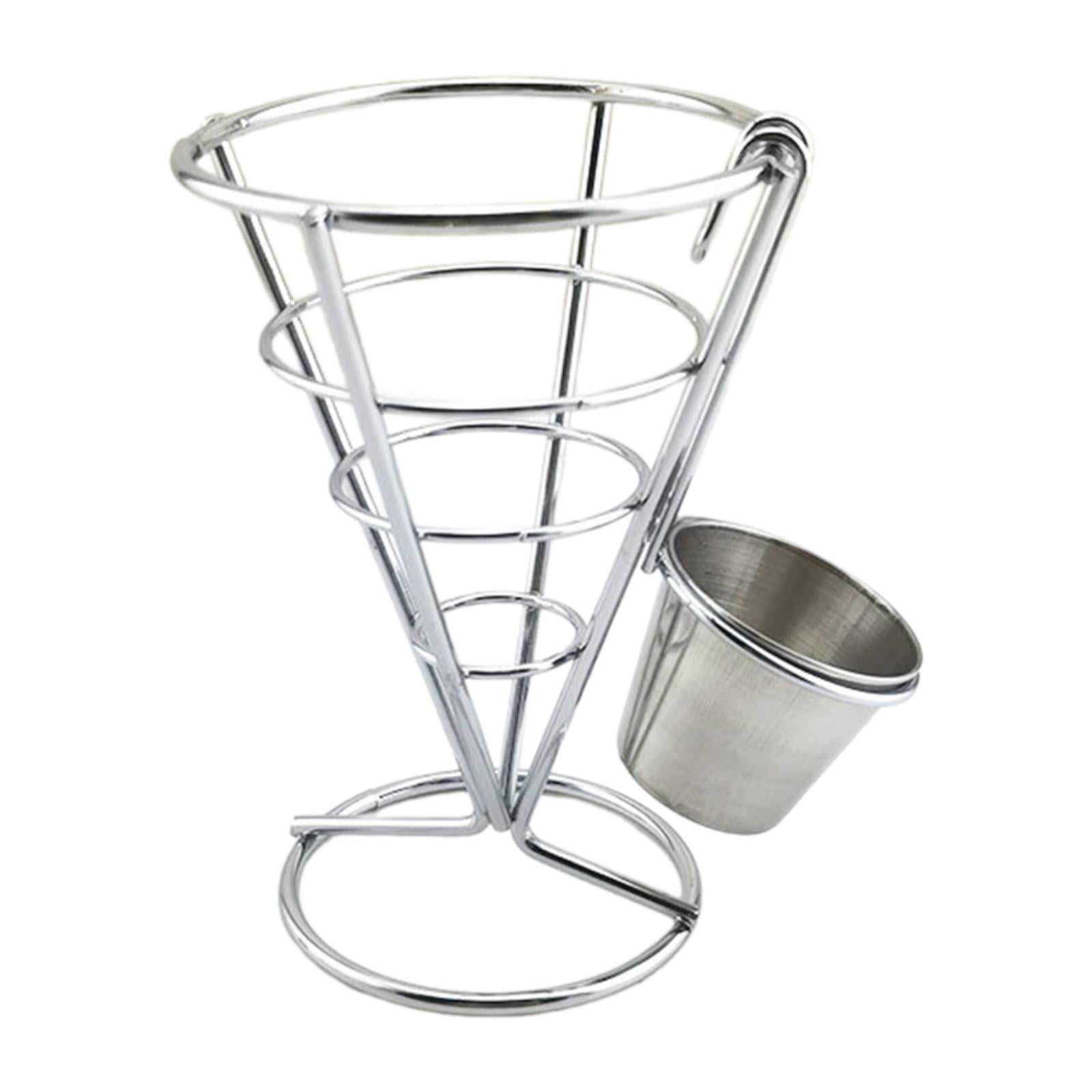 SiaBiced French Fries Stand Cone Basket Fried Food Basket for Picnic ...