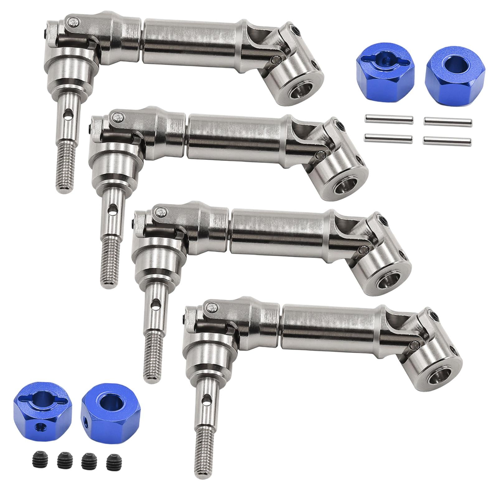 SiaBiced Front And Rear Universal Drive Shaft Parts, Mounting Coupler, RC Metal CVD Drive Blue ...