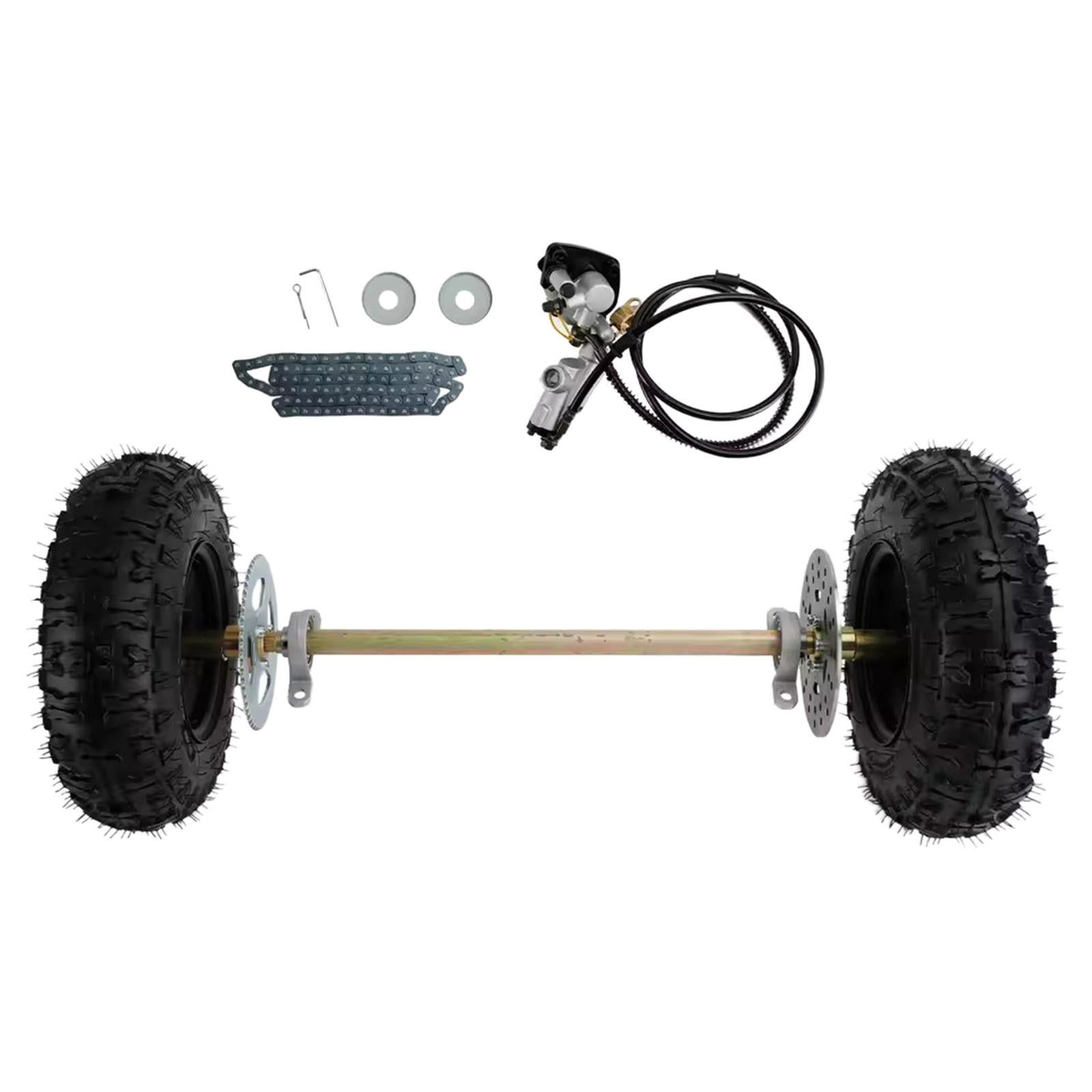 SiaBiced Go Kart Axle Kit Brake Assembly DIY Wheel for Bikes Trike ...
