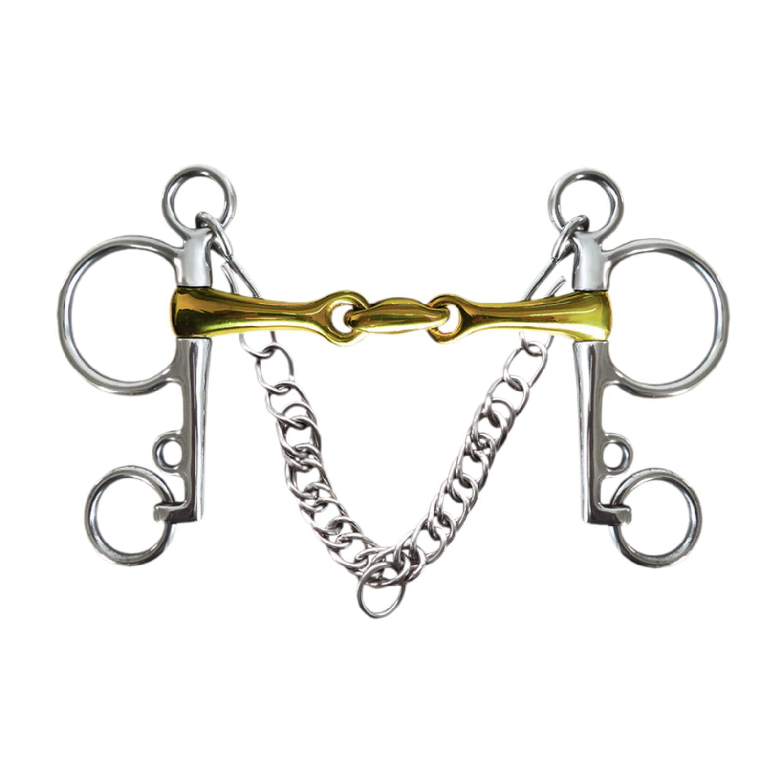 SiaBiced Horse Bit Horse Riding Snaffle Ultralight Full Cheek Bit Ring ...