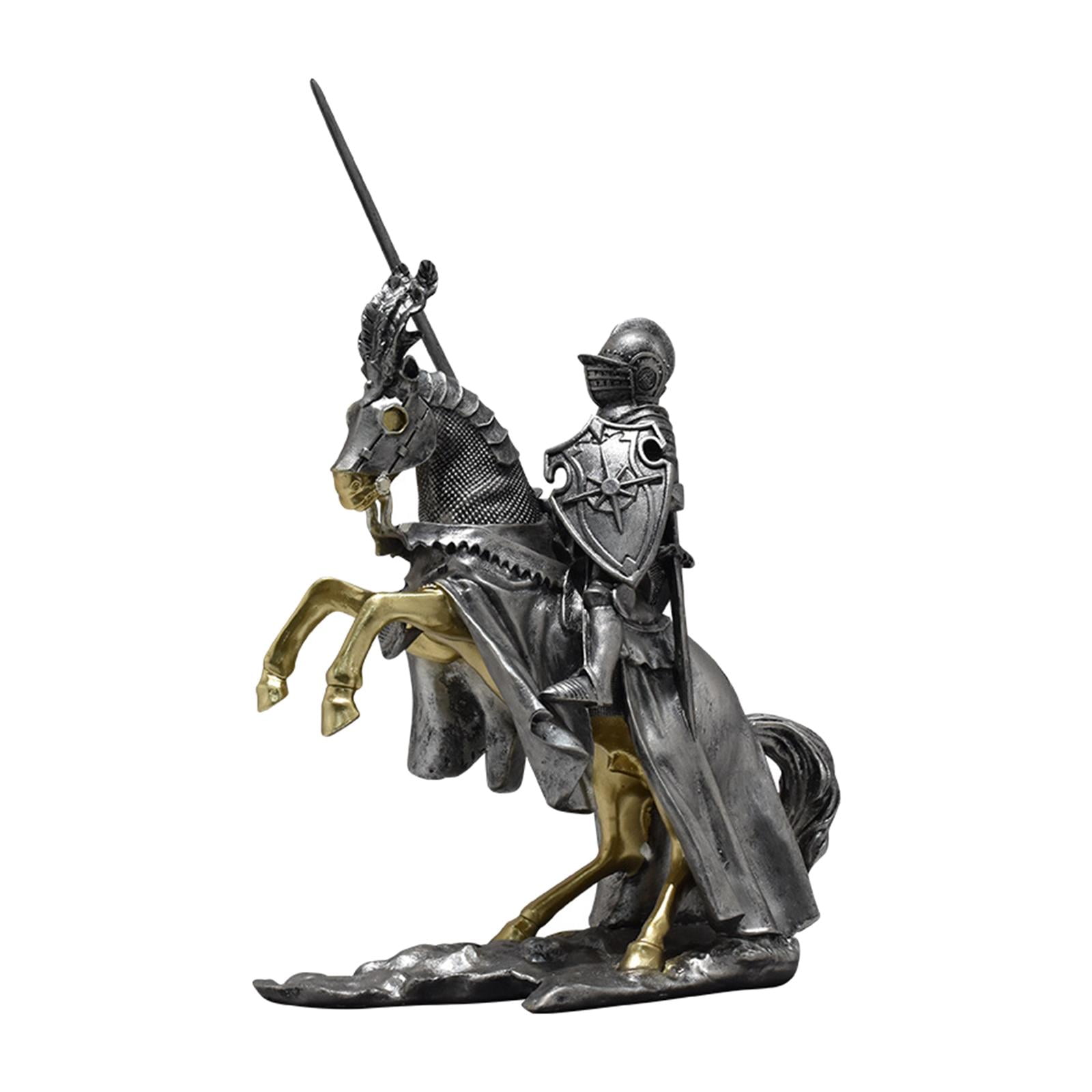 SiaBiced Knight Decoration Statue Art Abstract Retro Resin Gifts Modern ...