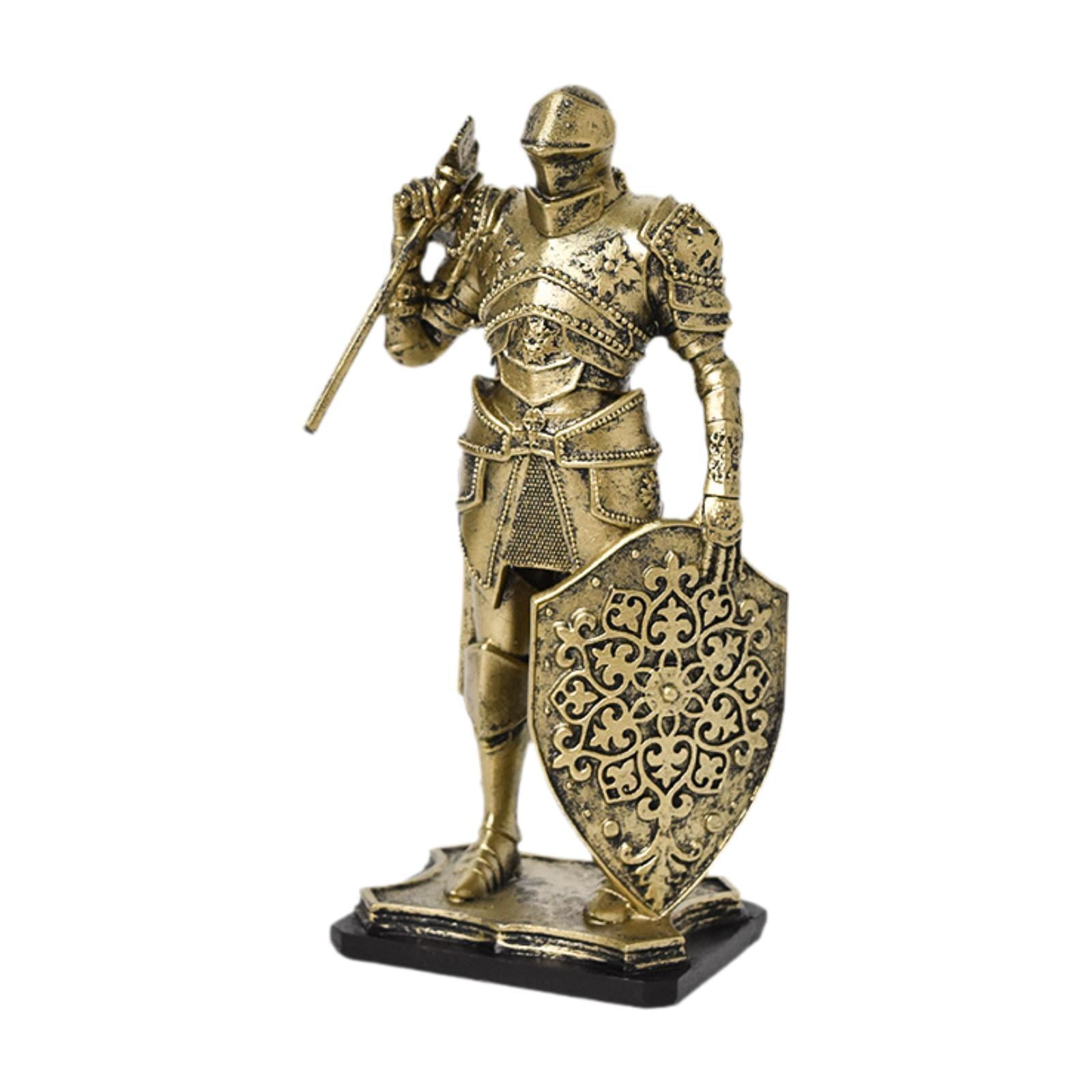 SiaBiced Knight Statue Figurine Art Crafts Resin Gift Collectible ...
