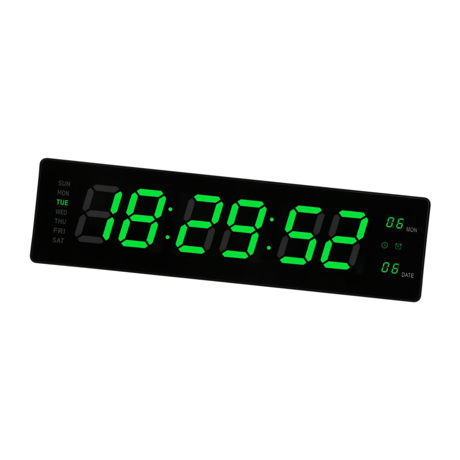 SiaBiced LED Digital Clock Date Calendar Modern USB Port Home Classroom ...