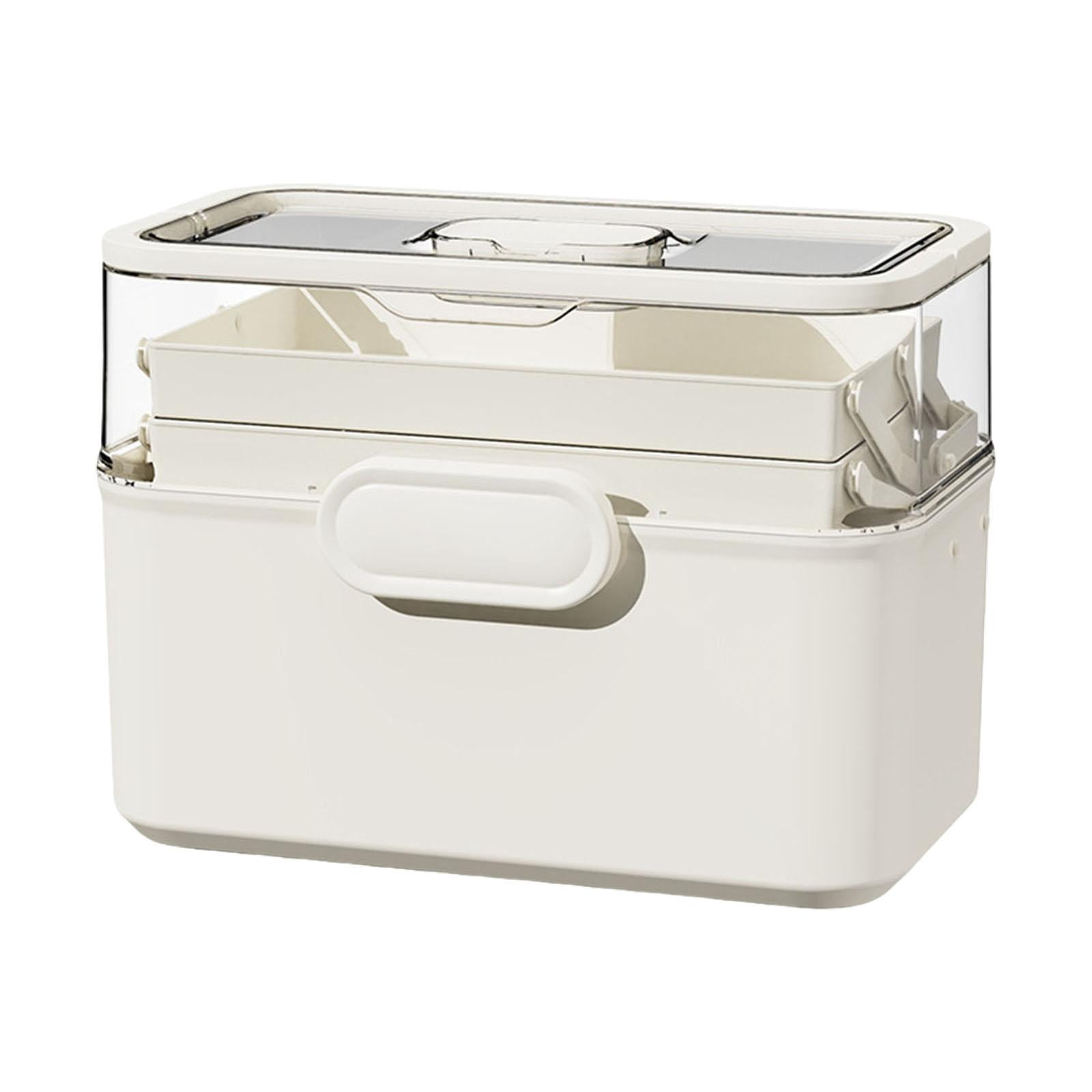 SiaBiced Medicine Box Lightweight with Lid Desktop Organizer for ...