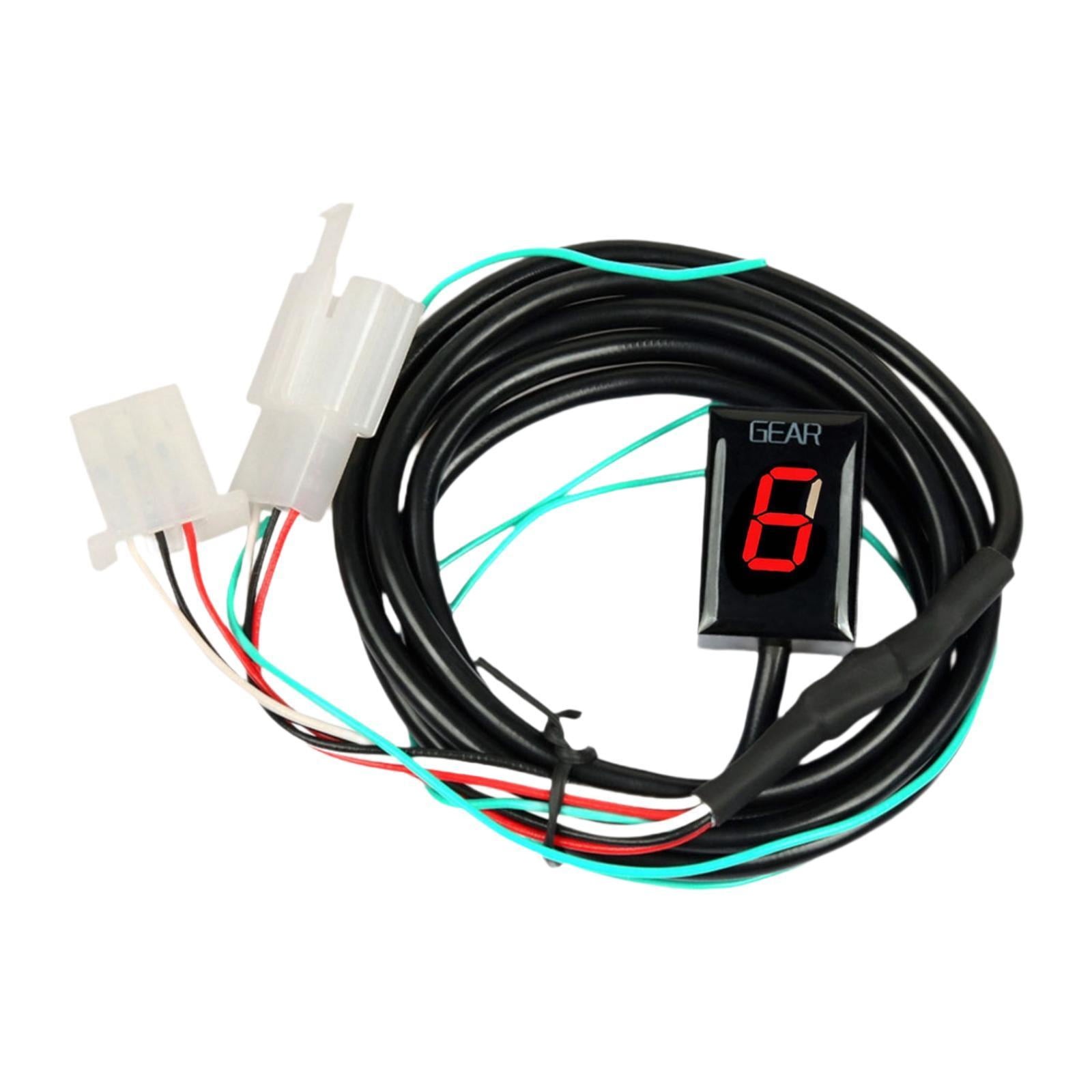 SiaBiced Motorcycle Gear Indicator Gear Display Meter Instrument Gauge ...