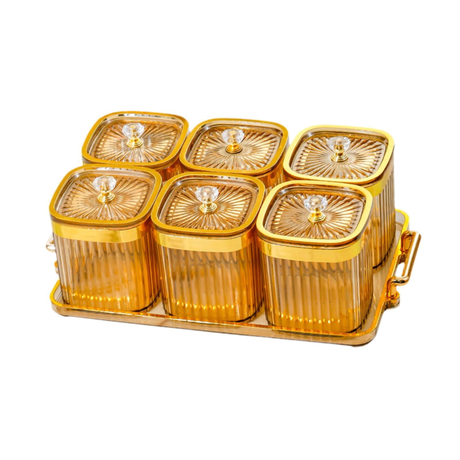 SiaBiced Multifunctional Dried Fruit Tray Grain Storage Canister Sealed ...