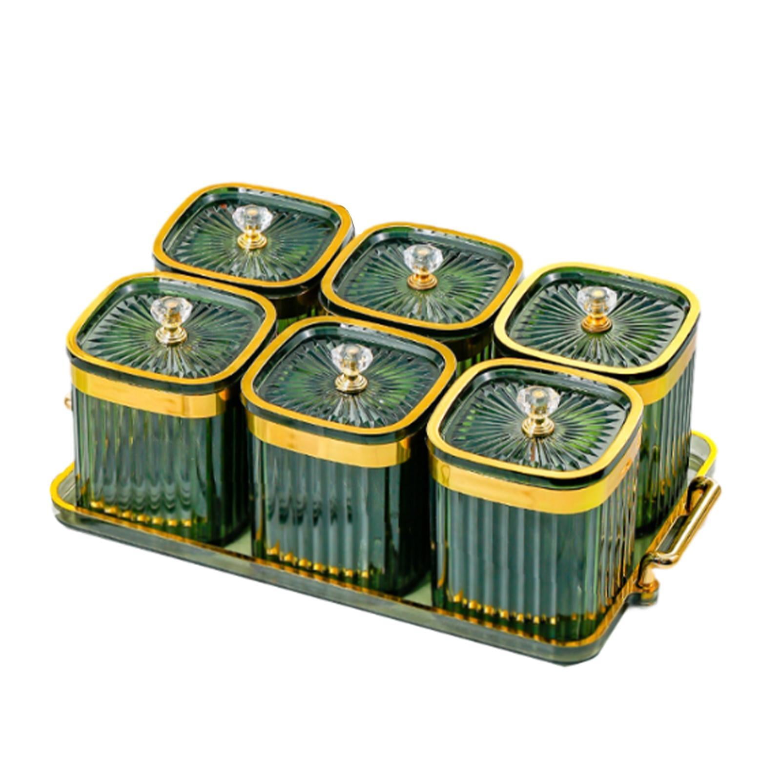 SiaBiced Multifunctional Dried Fruit Tray Grain Storage Canister Sealed ...
