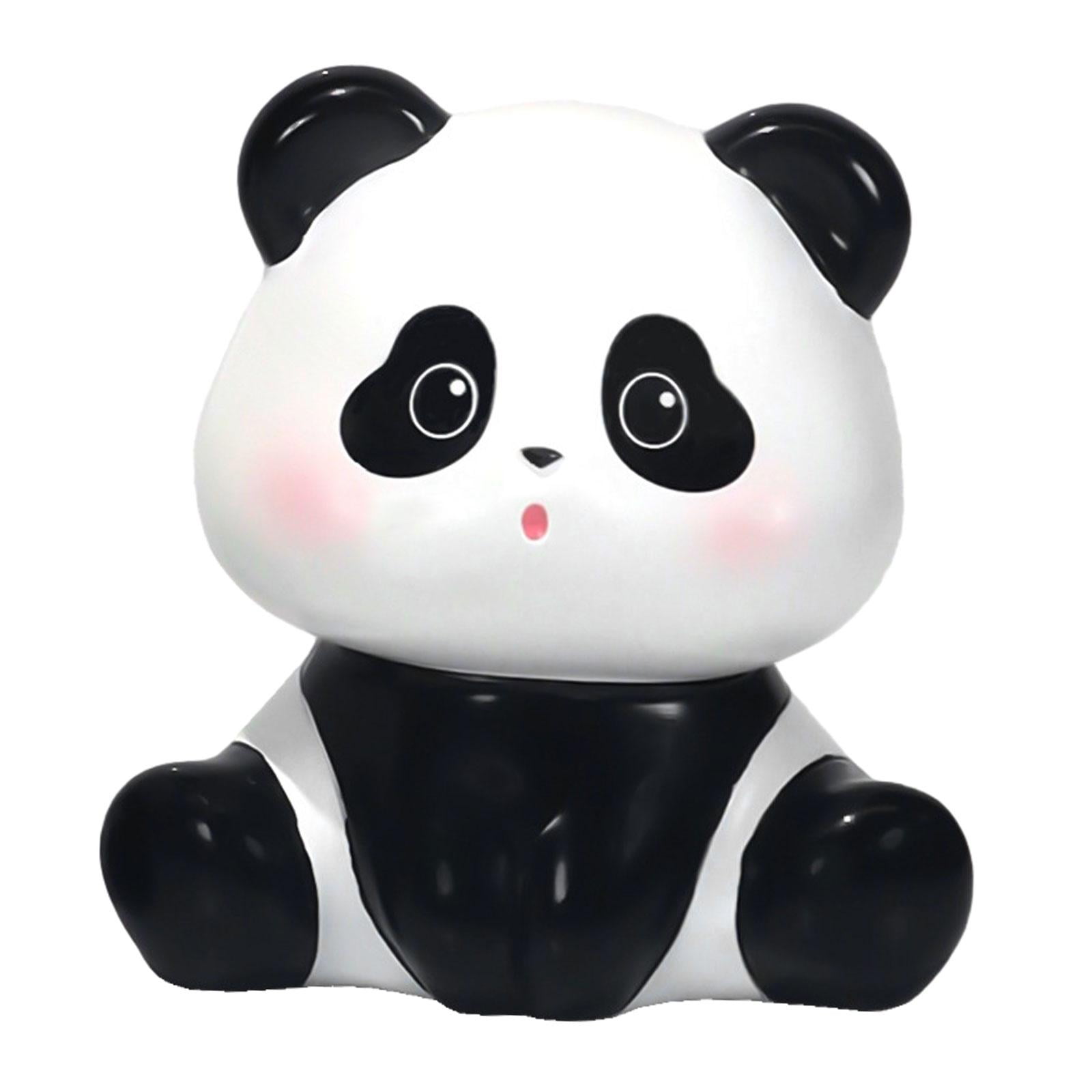 SiaBiced Panda Figurines Car Dashboard Ornaments Small Gadget Mini Car ...