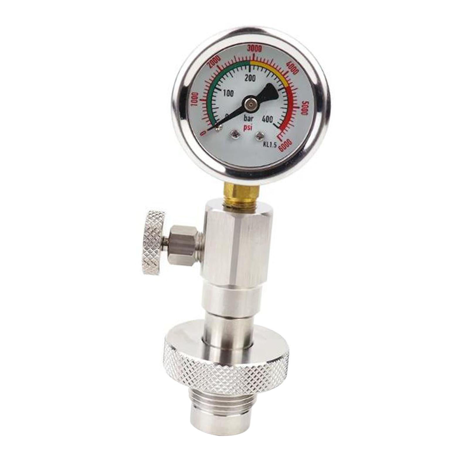 SiaBiced Pressure Tester for Yoke Bottles, Pressure Gauge for Diving ...