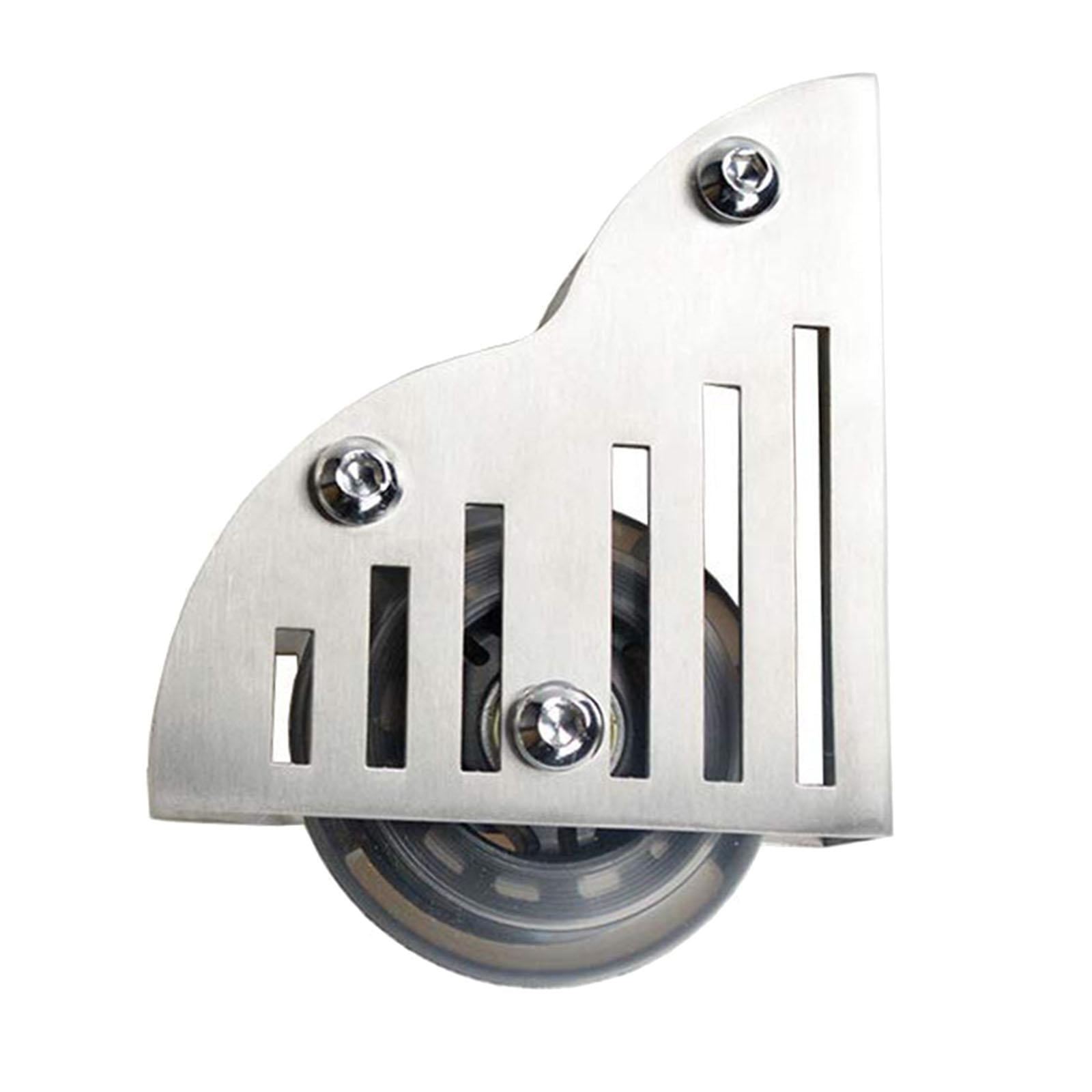 SiaBiced Rolling Ladder Hardware Bottom Wheel Movable Round Tube ...