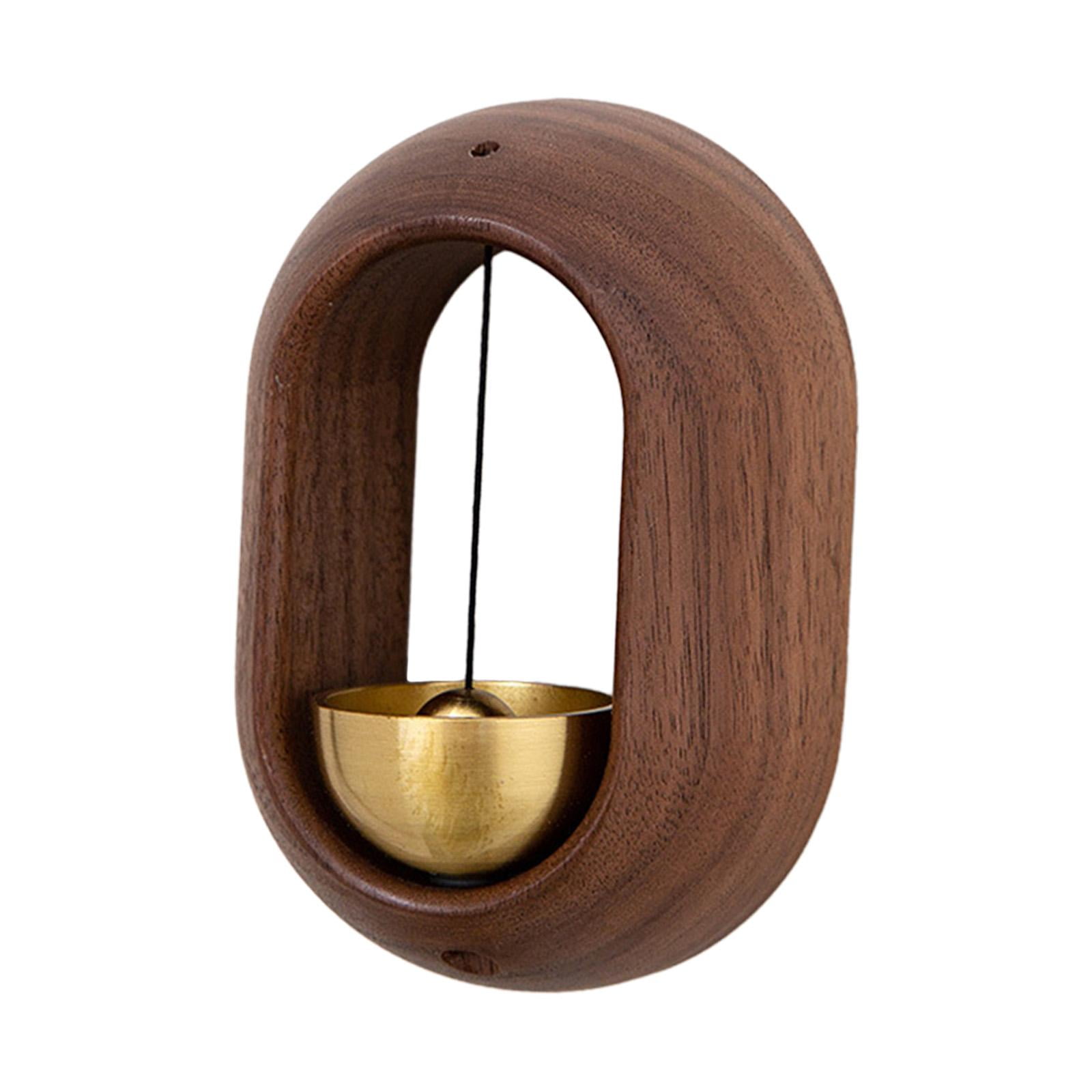 SiaBiced Shopkeepers Bell Japanese Style Wood Hanging Bell Gate Bell ...