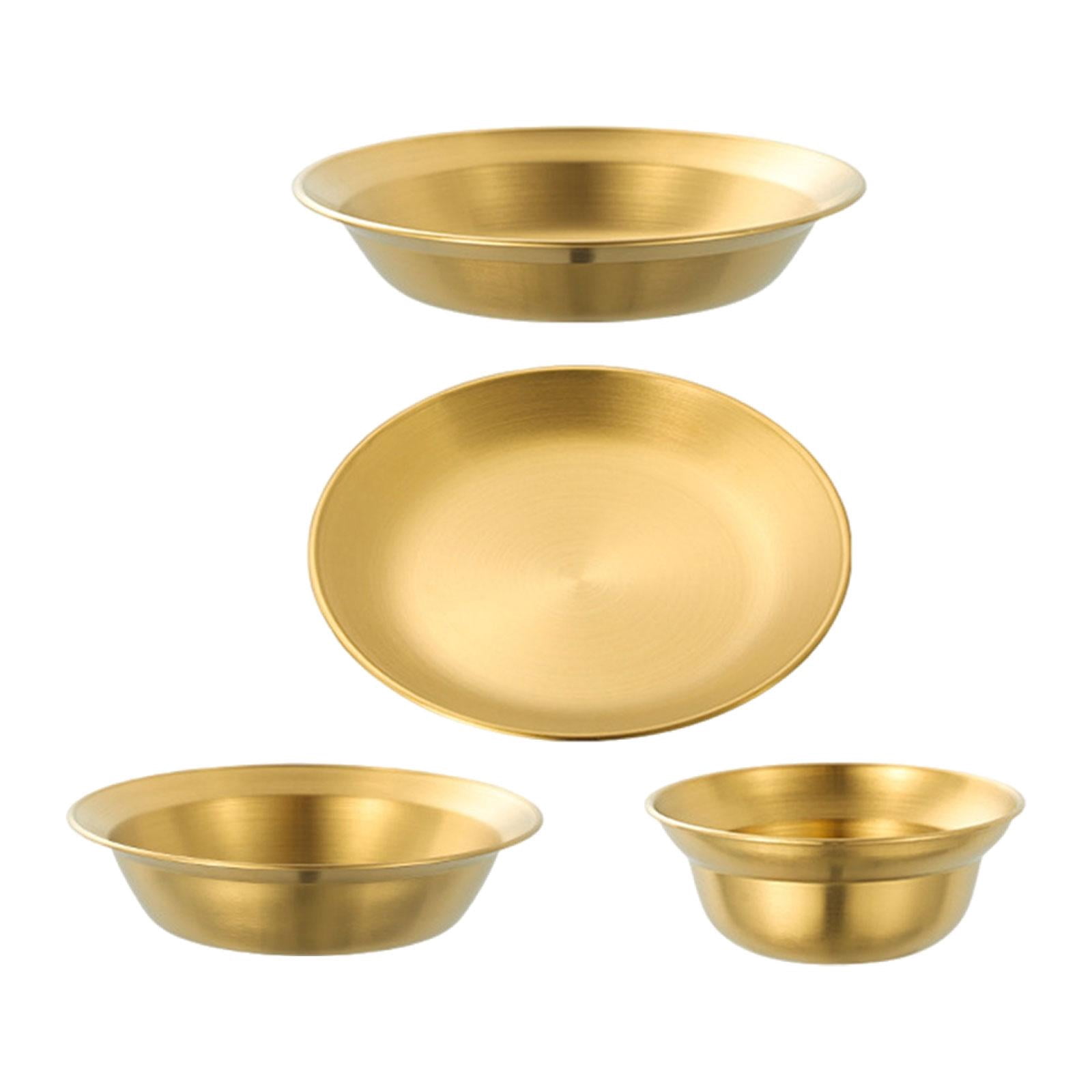 SiaBiced Stainless Steel Plates and Bowls Dinnerware Set Portable ...