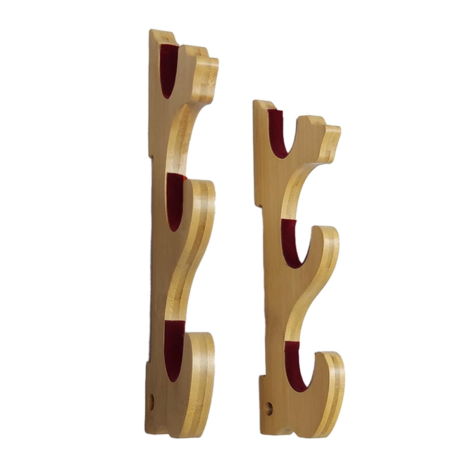 SiaBiced Wall Mount Sword Display Stand Bamboo Compact Decorative Wall ...