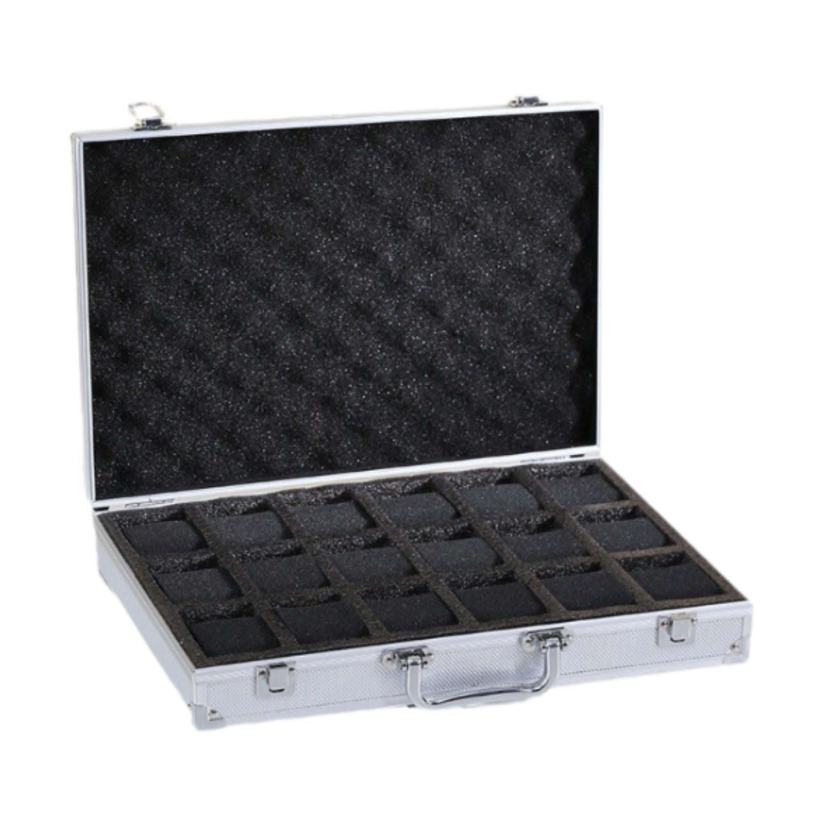 SiaBiced Watch Suitcase Luxury Watch Box for Men Storage Box Display ...