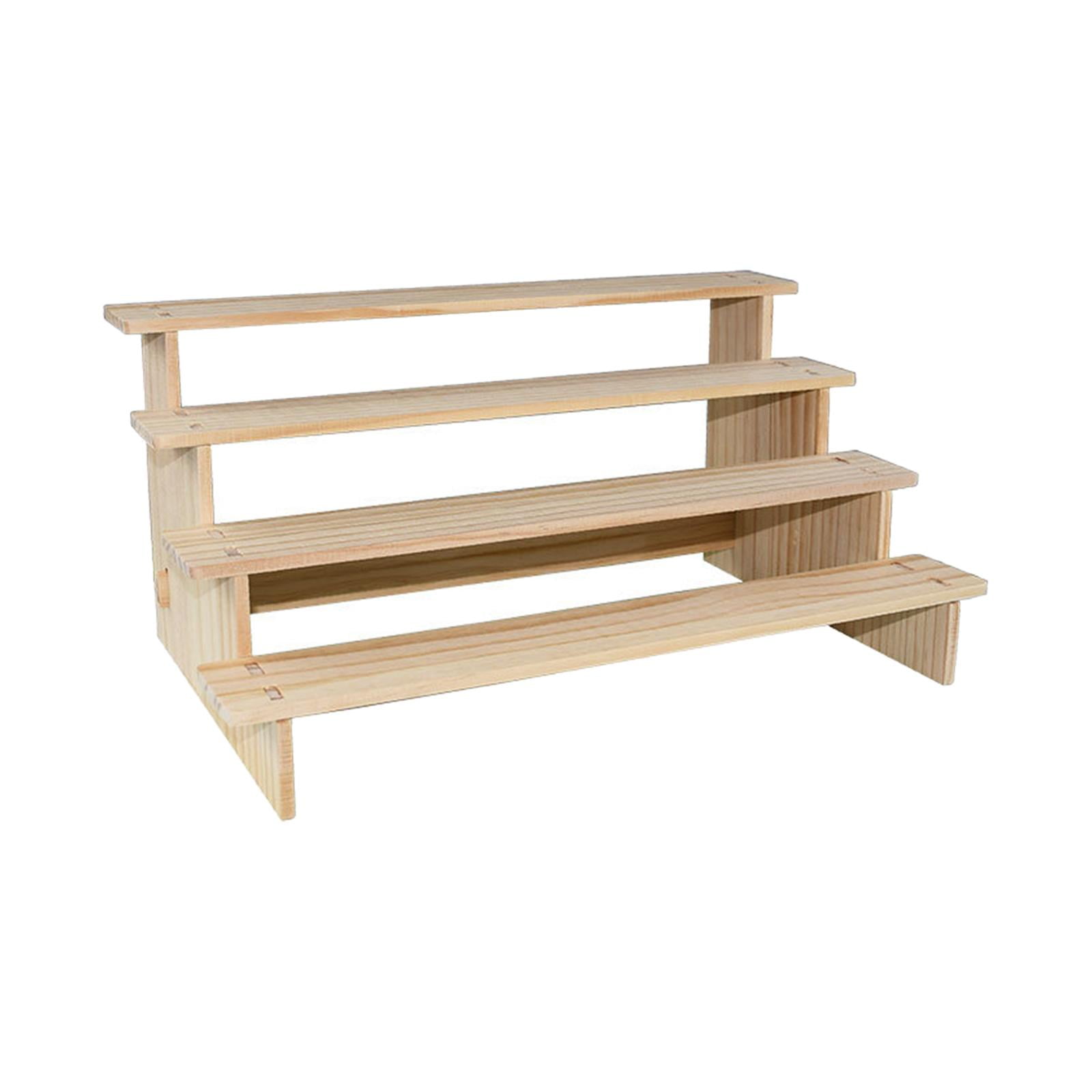 SiaBiced Wood Display Riser Wood Display Riser Stand for 4 layer 40cm ...