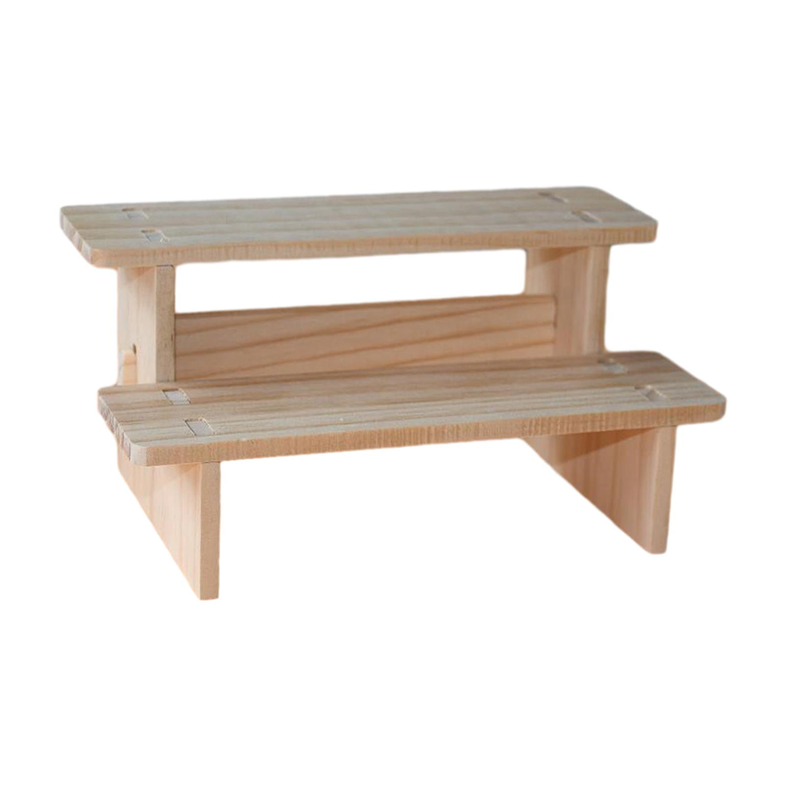 SiaBiced Wooden Display Risers, Display Cabinet Fixtures, Rectangular ...