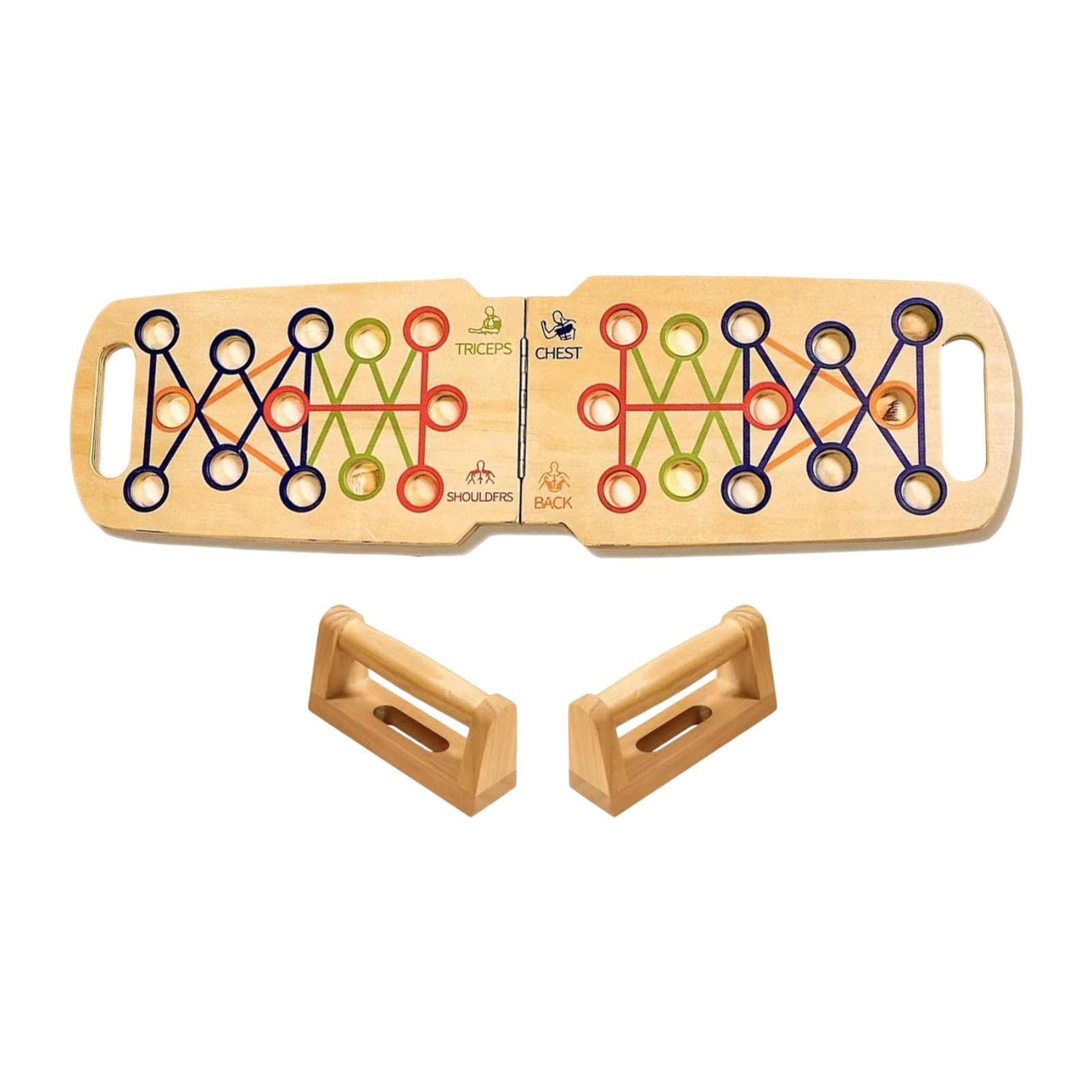 SiaBiced Wooden Push up Stand Push up Stand Multifunctional ...