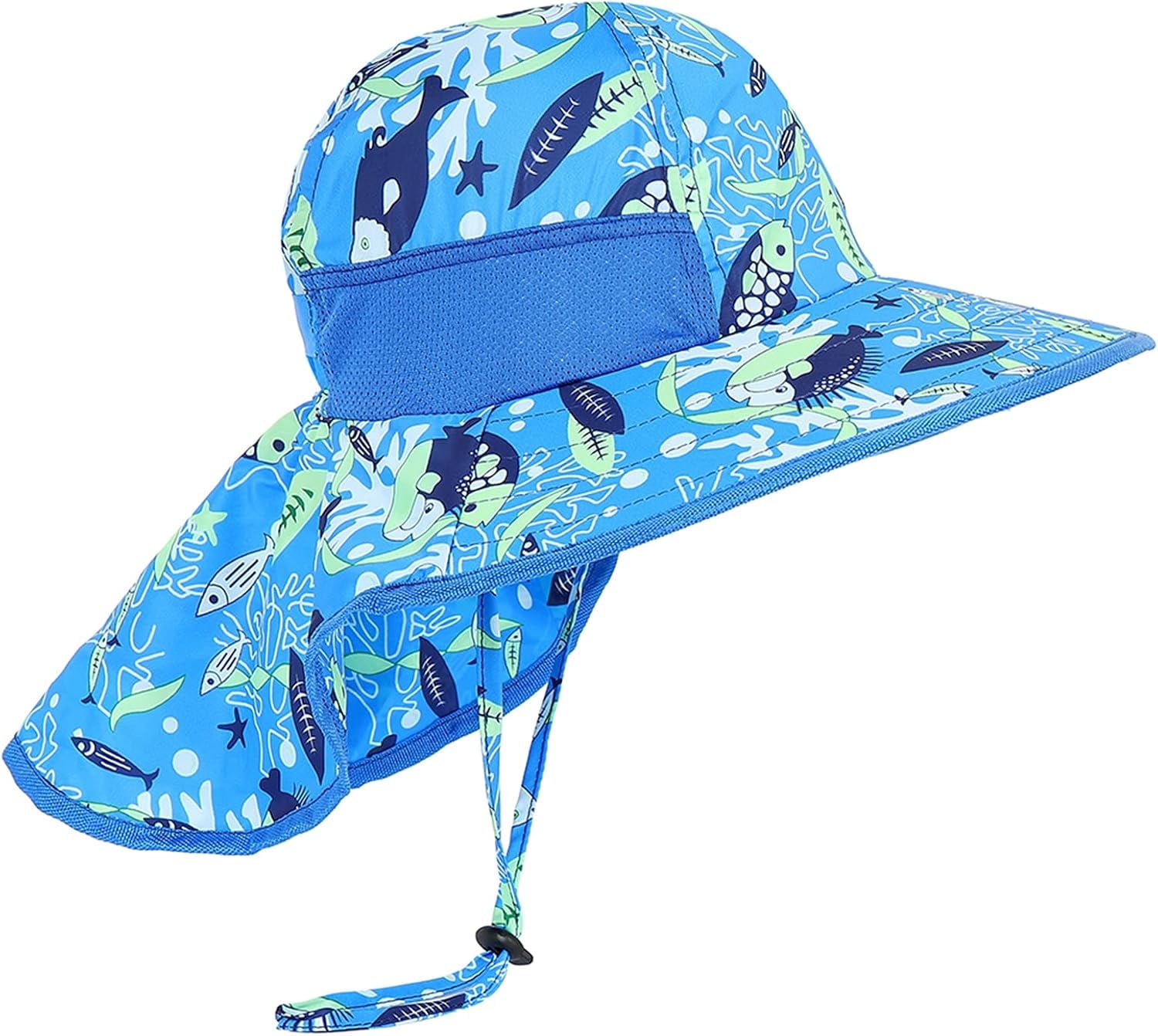 Siabmc Kids Sun Hats UPF 50+ Sun Protection Hat for Kids with Neck Flap ...