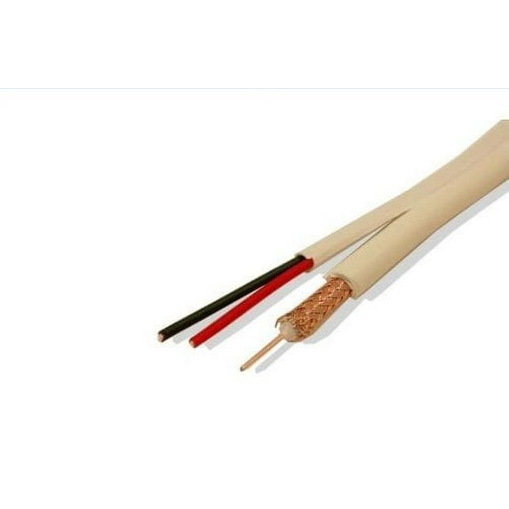 Siamese Cable 1000ft Rg59 95% Video & Power Wire Rg59/u Cctv Security ...