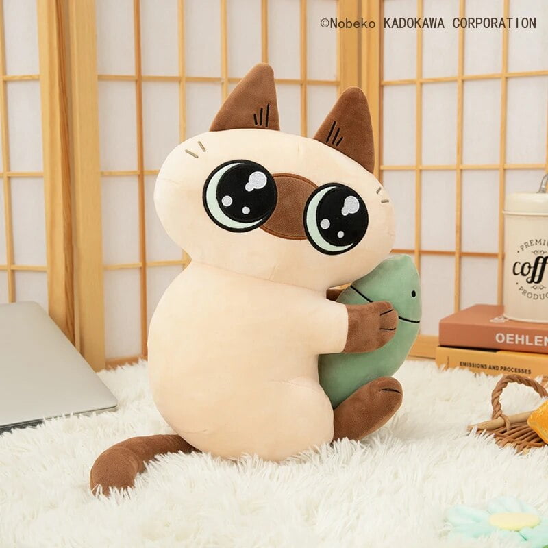 Siamese Cat Bean Puree Soft Plush Dolls Pendant Cotton Anime Pillow ...