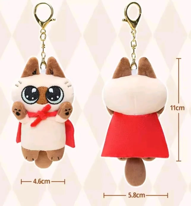 Siamese Cat Bean Puree Soft Plush Dolls Pendant Cotton Anime Pillow ...