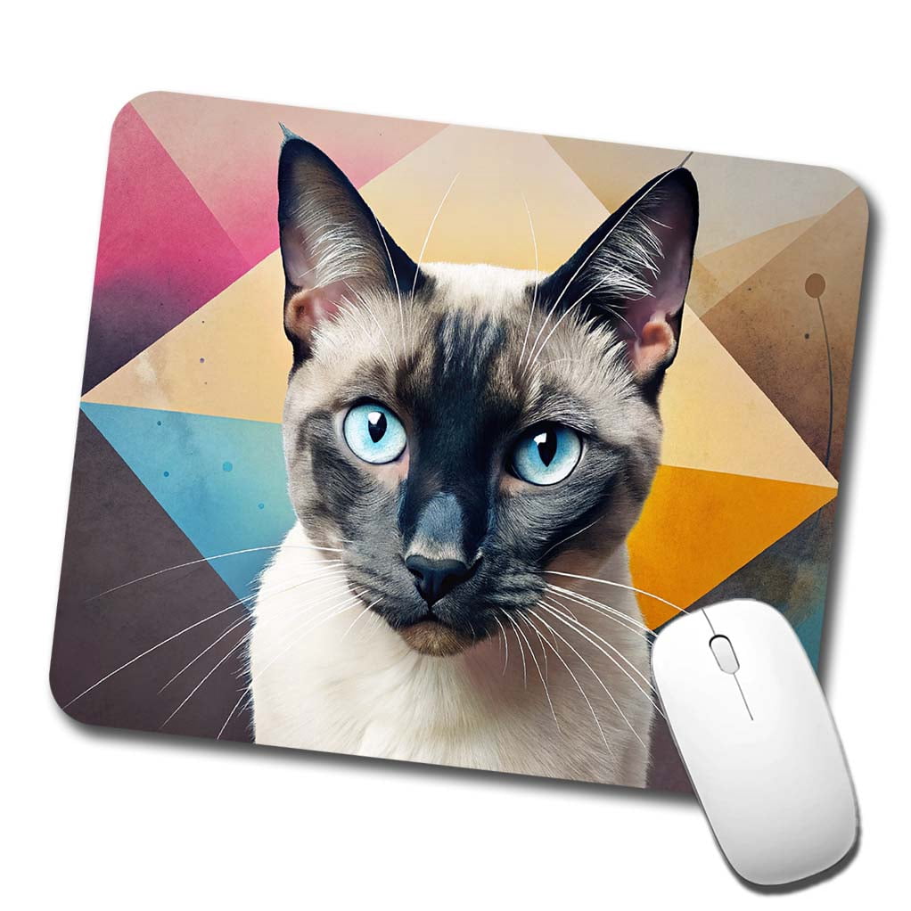 Siamese Cat Contemporary Art Mouse Pad Low Profile Gaming Mat - Walmart.com