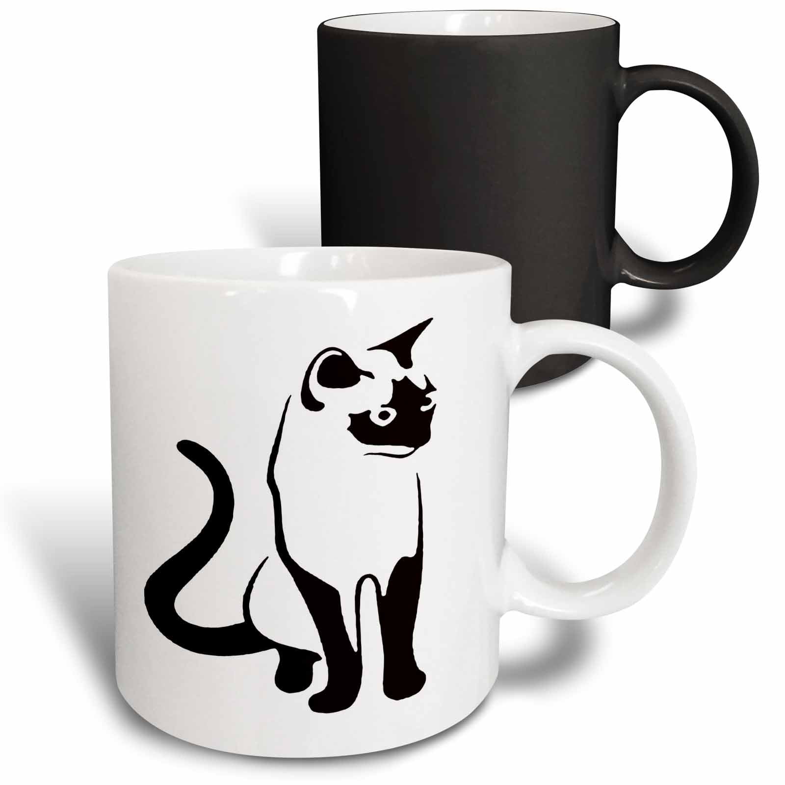 3drose, Siamese Cat Design, 11oz Magic Transforming Mug - Walmart.com