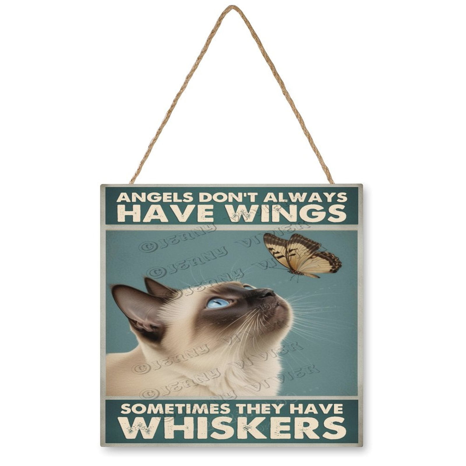 Siamese Cat Funny Cat Wood Sign Cat Gift for Cat Lover Gifts Cat Wooden ...