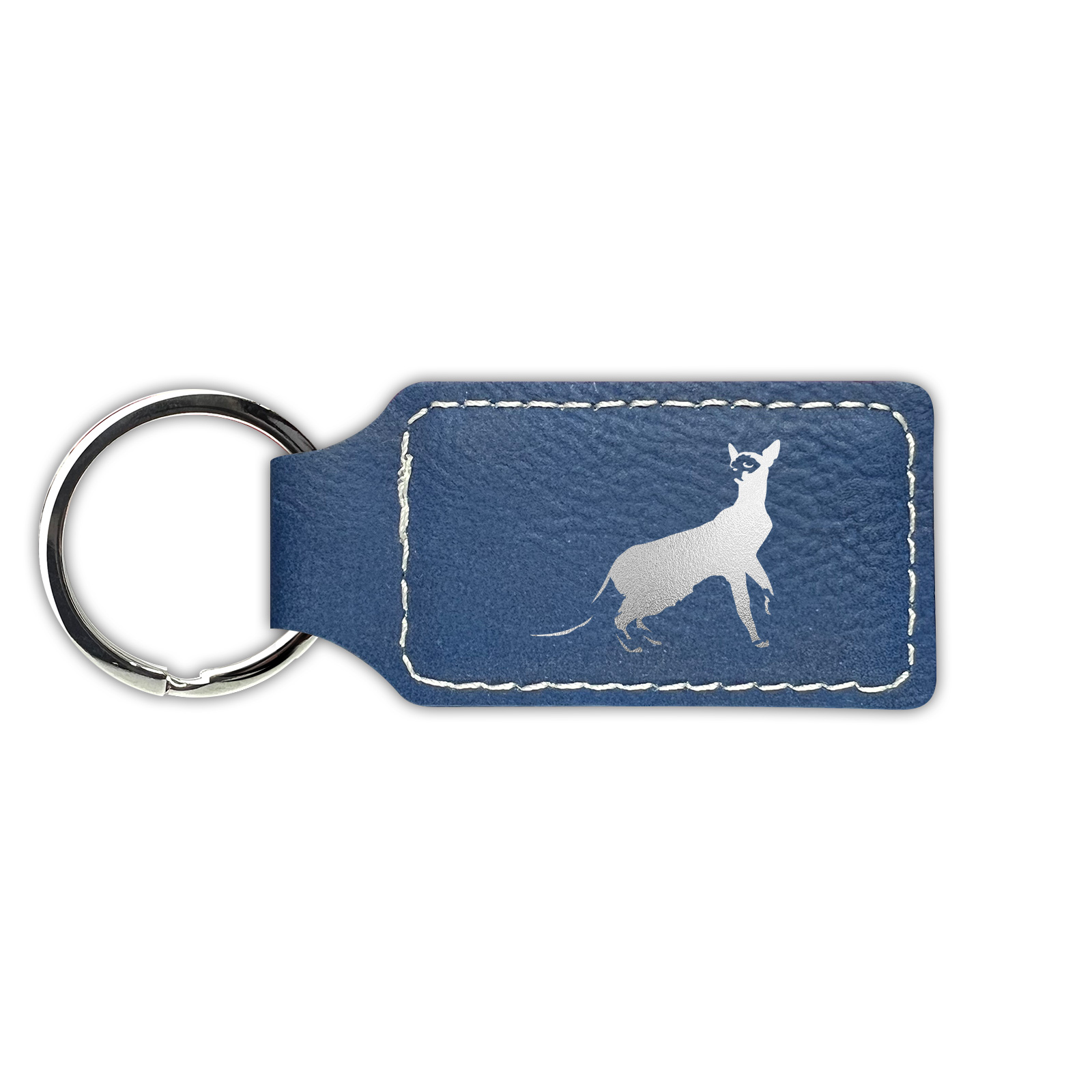 Siamese Cat Keychain Leatherette Rectangle - Laser Engraved - Many ...