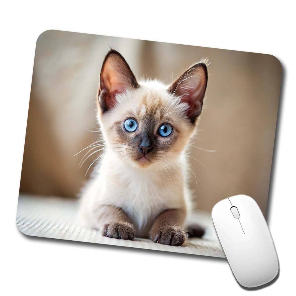 Siamese Cat Kitten Photo Mouse Pad Low Profile Gaming Mat - Walmart.com