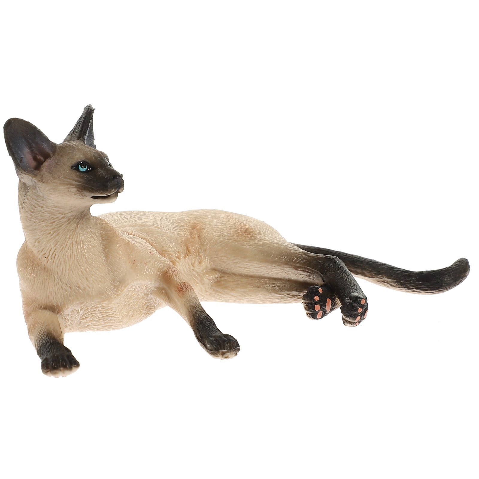 Siamese Cat Statue Simulation Decoration Lifelike - Walmart.com