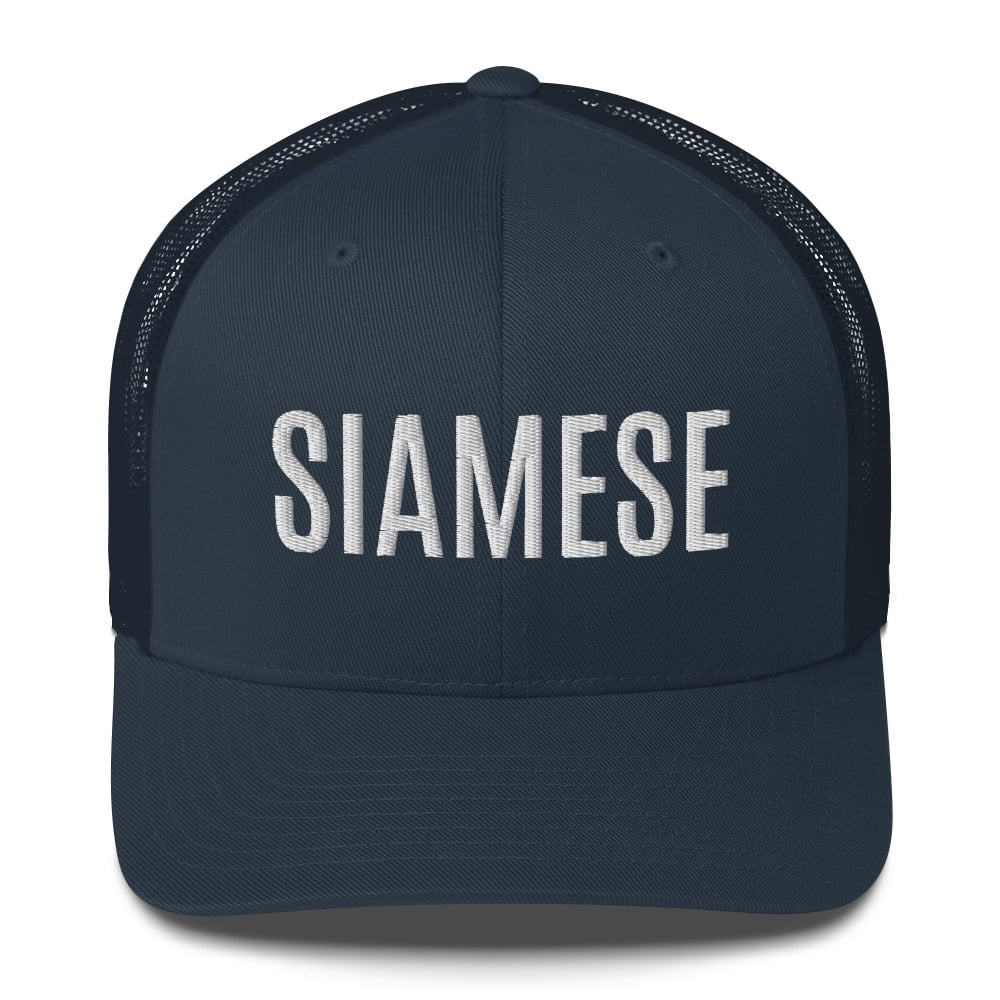 Siamese Cat Trucker Cap Cat Hat (Navy) - Walmart.com