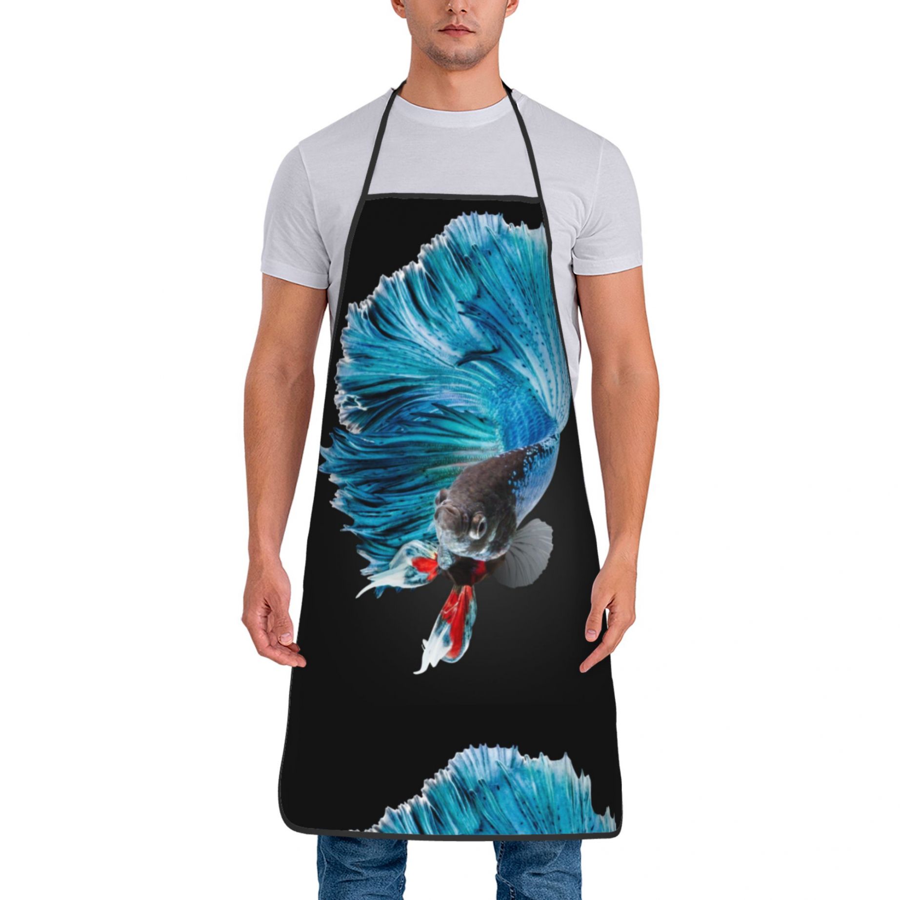 Siamese Fighting Fish Aprons for Women Men Waterproof Apron Kitchen ...