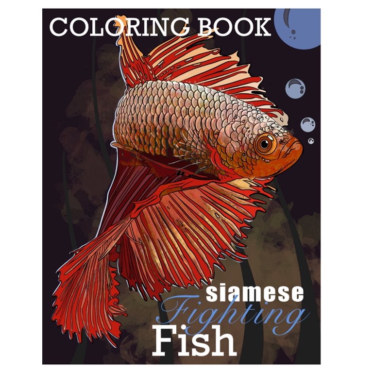 siamese fish coloring pages