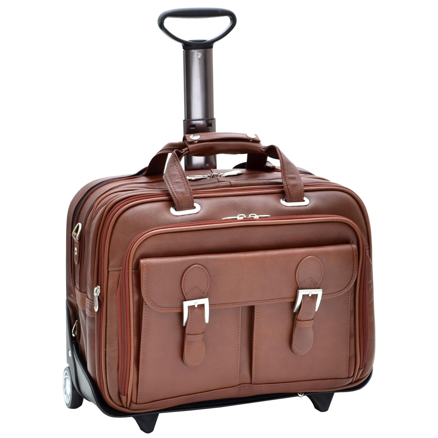 Siamod Ceresola 15.6 Leather Checkpoint Friendly Detachable Wheeled ...