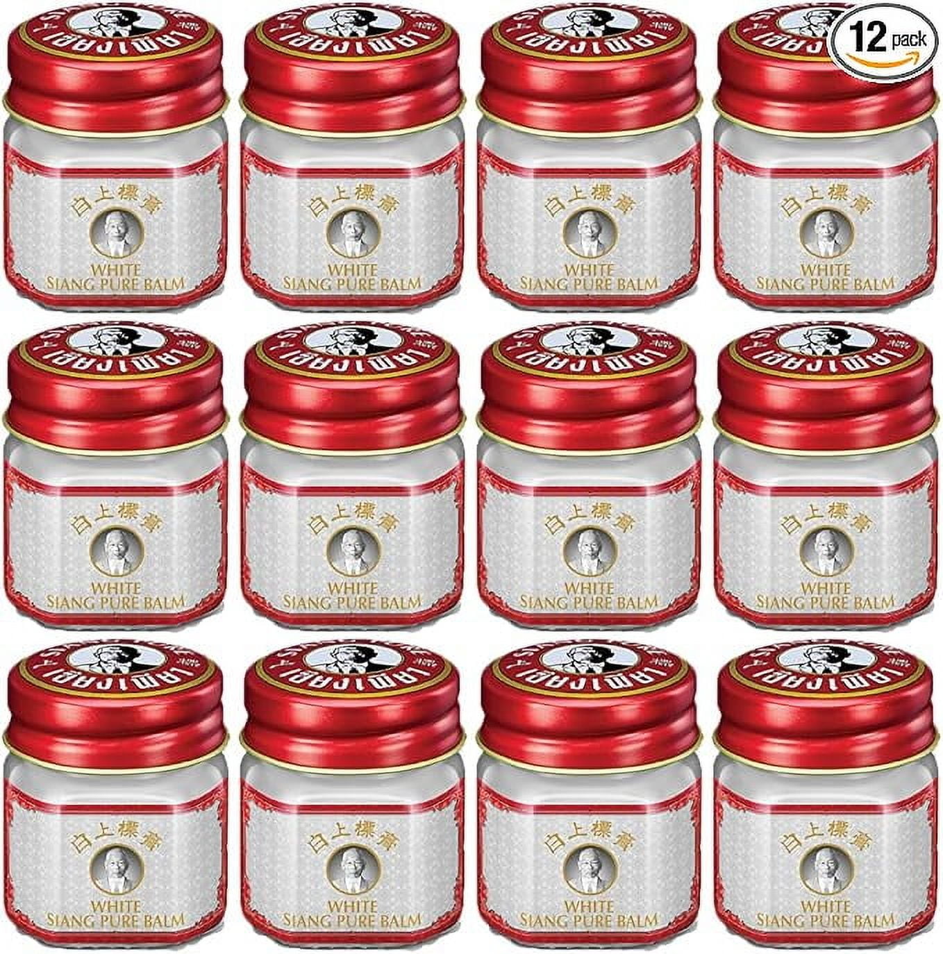 Siang Pure Balm Herbal Ointment 12g (Pack of 12) - White Balms ...
