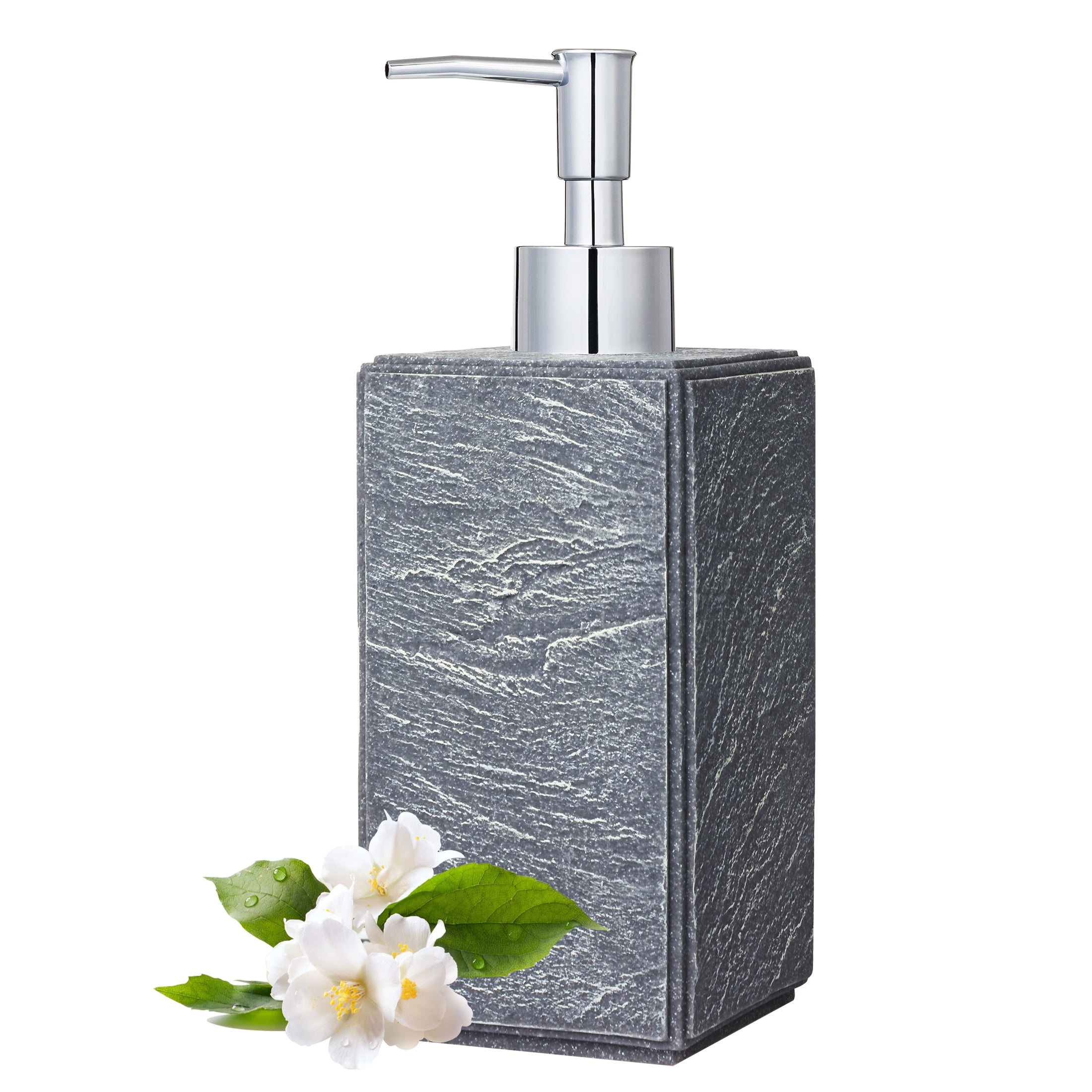 Siaomo Soap Dispenser with Pump, [10.15 oz] Resin with shale Finish ...