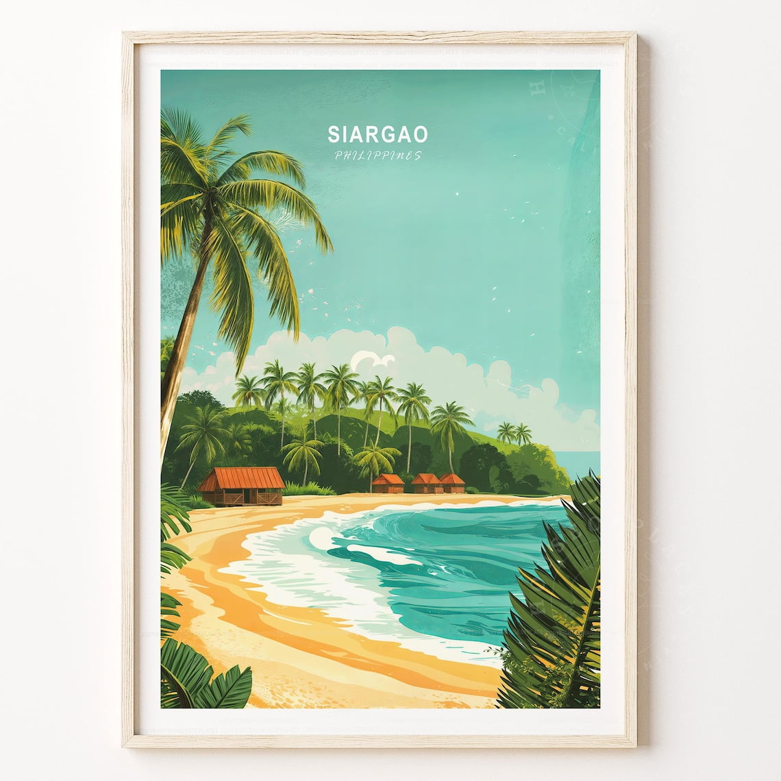Siargao Philippines Travel Print, Philippines Travel Poster, Siargao ...