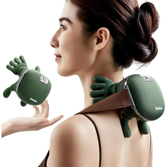 Siasoo Neck Massager 2025, with Heat Electric Shoulder & Cervical ...
