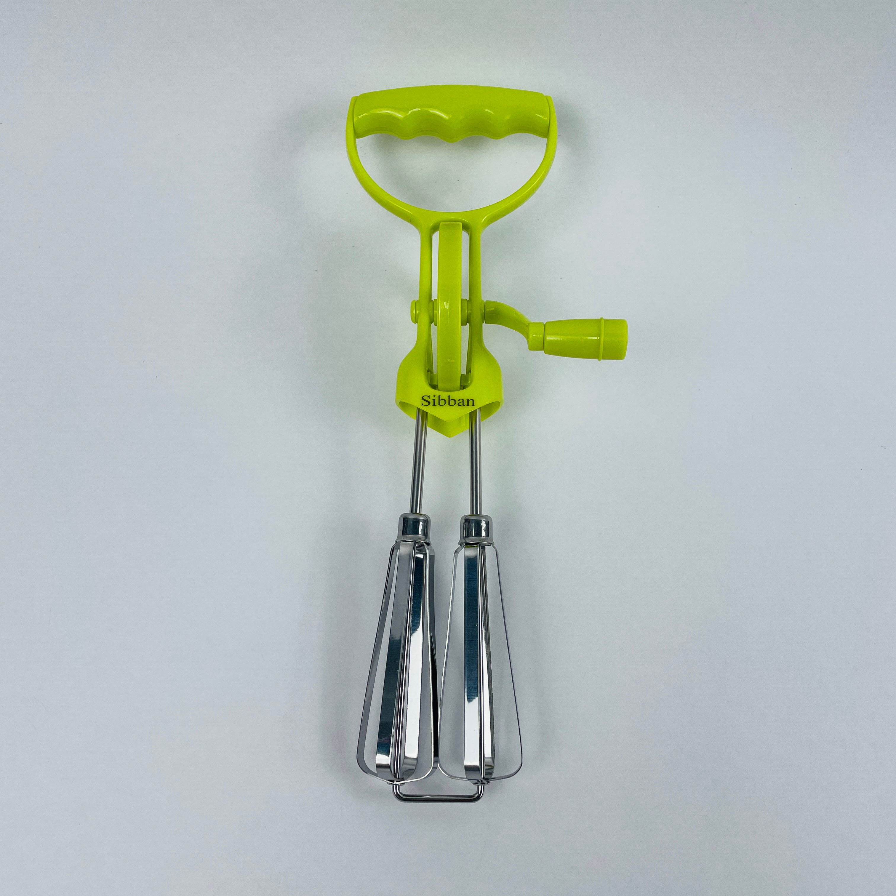 Sibban Manual Egg Beater Rotary Hand Mixer Non Electric Whisk for ...